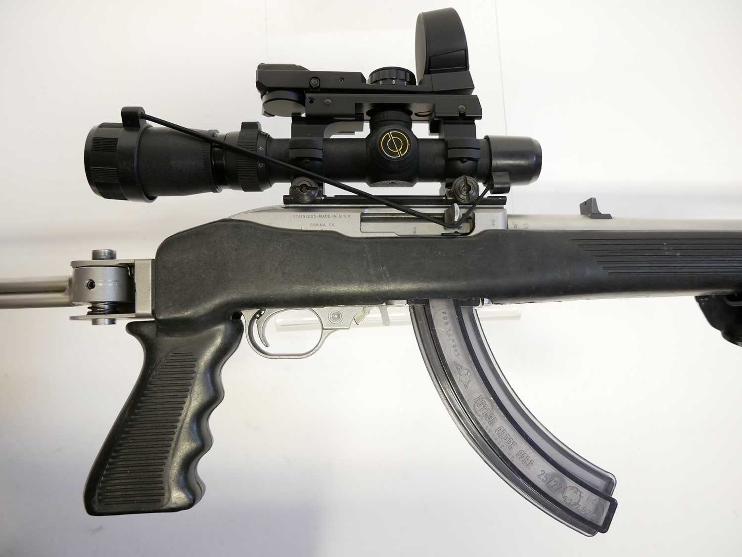 Lot 85 - AMT Lightning .22lr semi auto rifle LICENCE