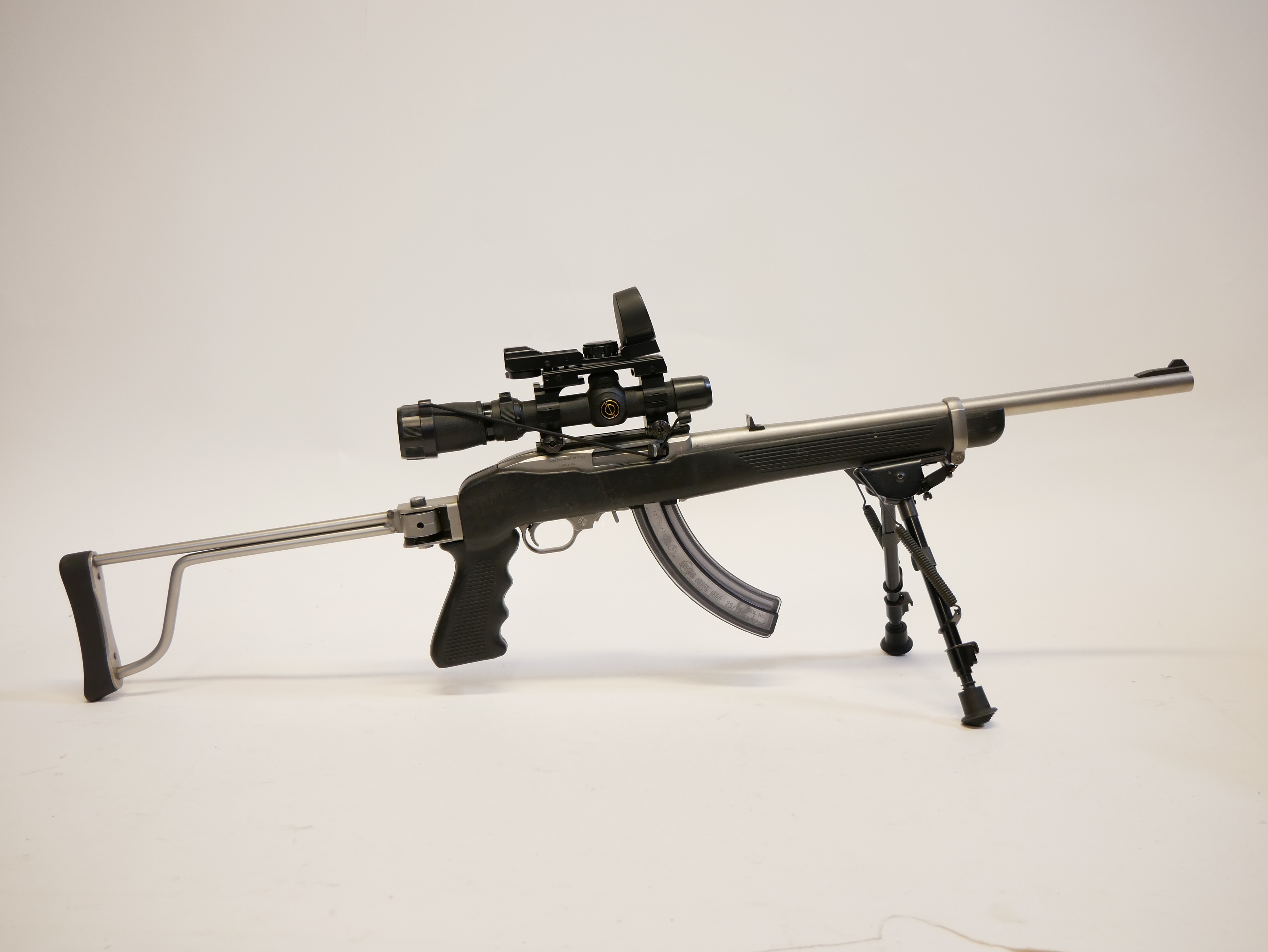 Lot 85 - AMT Lightning .22lr semi auto rifle LICENCE