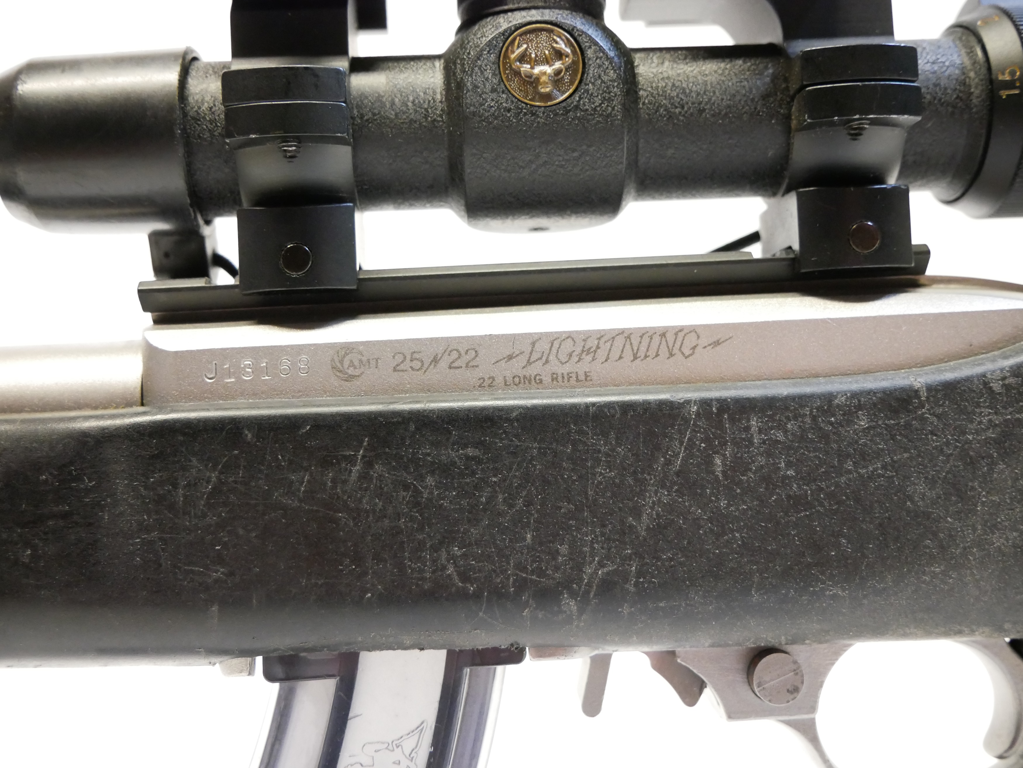 Lot 85 - AMT Lightning .22lr semi auto rifle LICENCE
