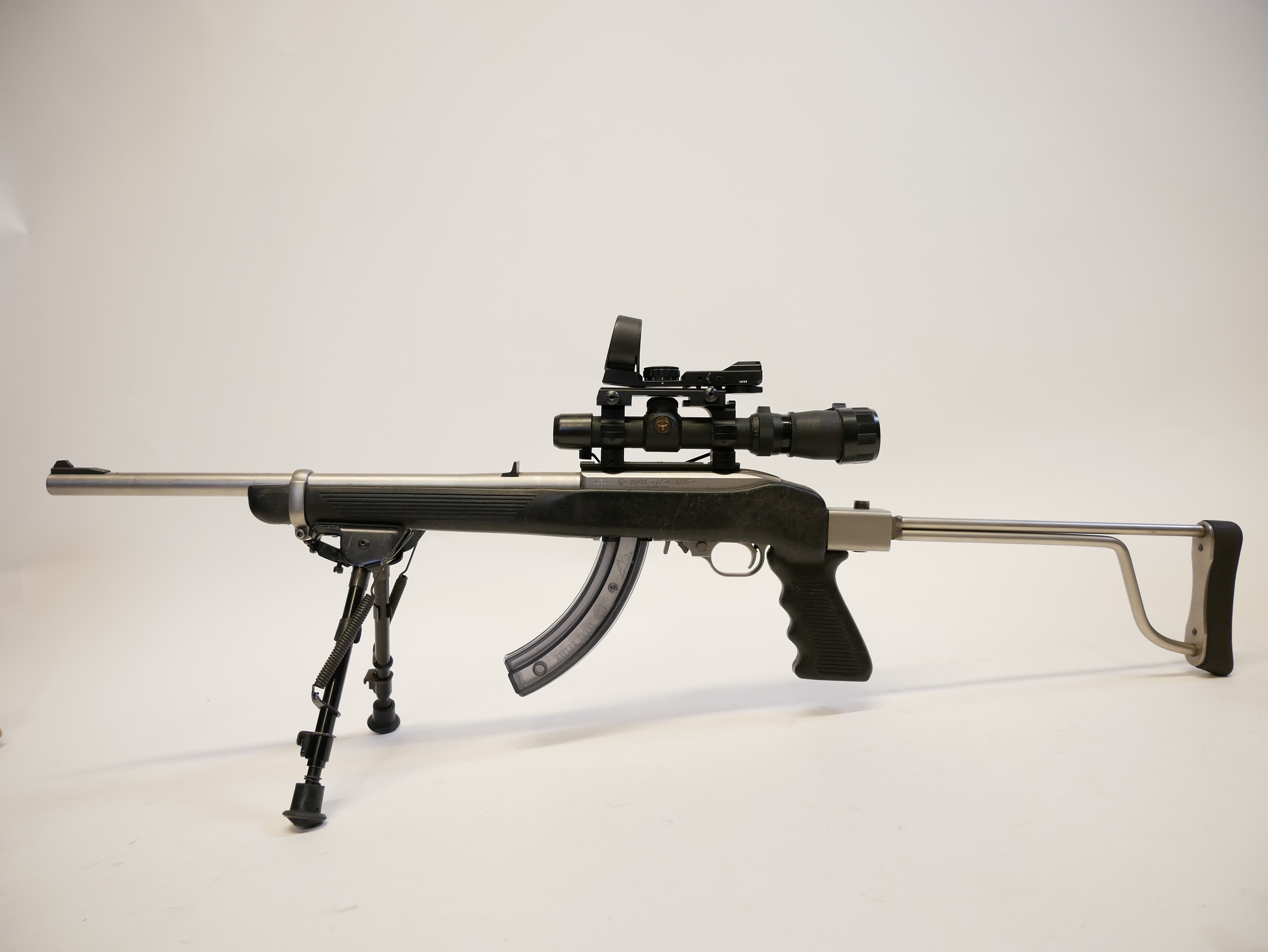 Lot 85 - AMT Lightning .22lr semi auto rifle LICENCE