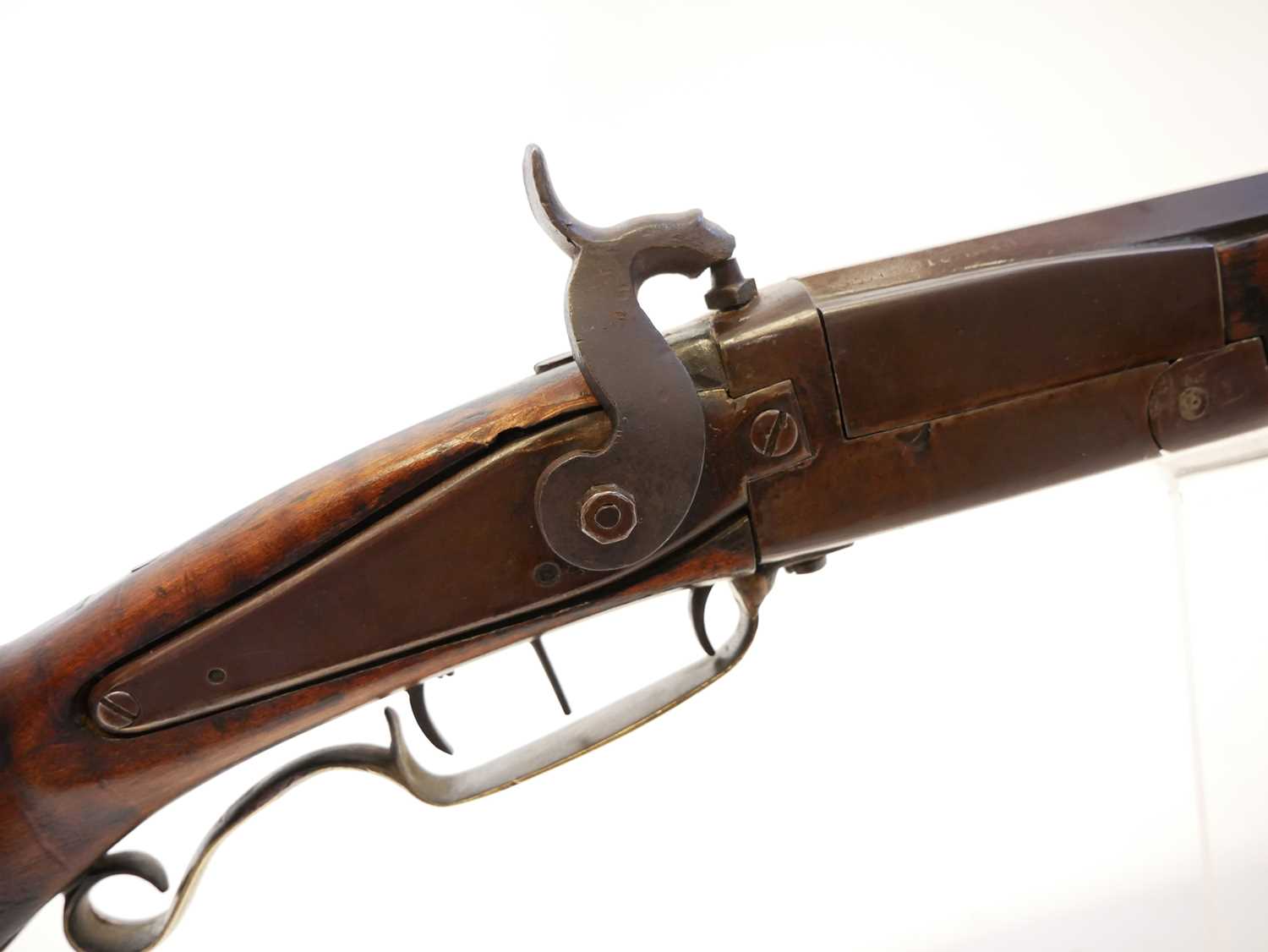 Lot 38 - Breech loading percussion .45 rifle
