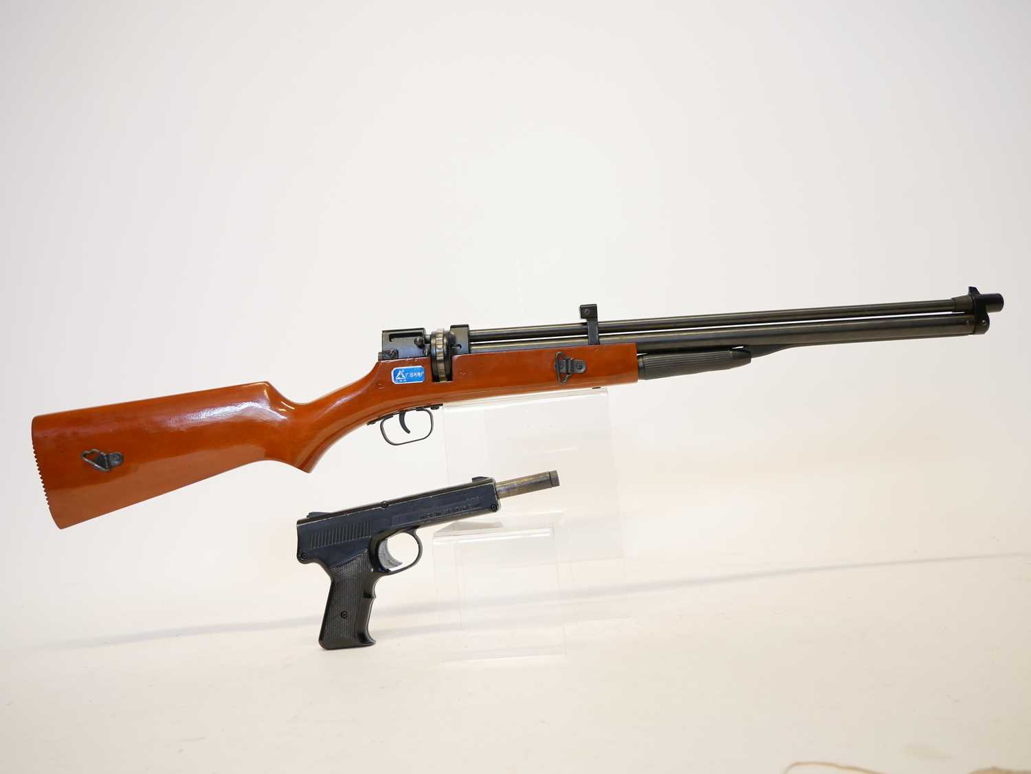 Lot 186 - Chinese .177 pump action air rifle and a