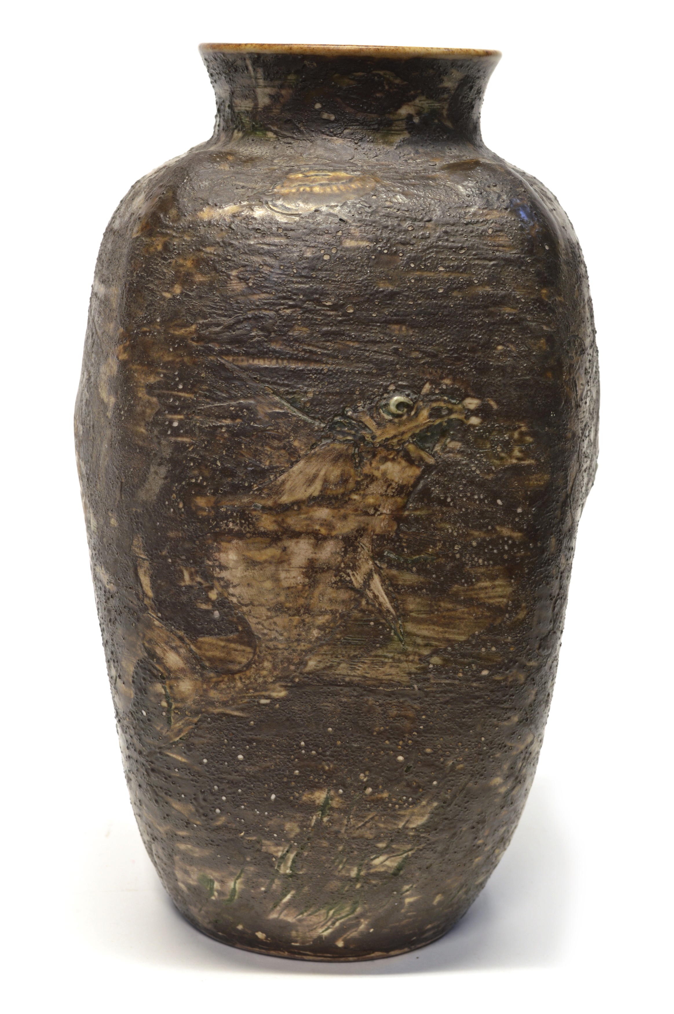 Lot 72 - Martin Brothers vase with grotesque fish