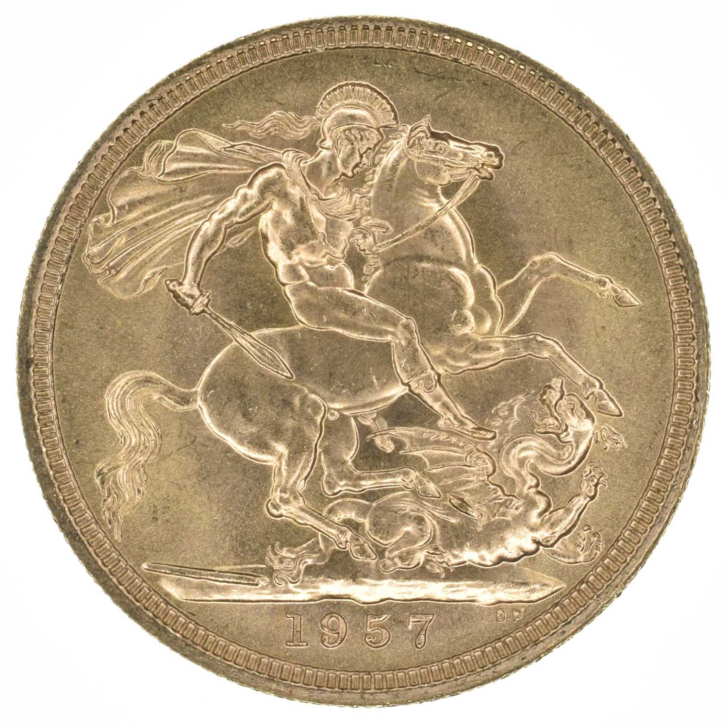 Lot 66 - Queen Elizabeth II, Sovereign, 1957.