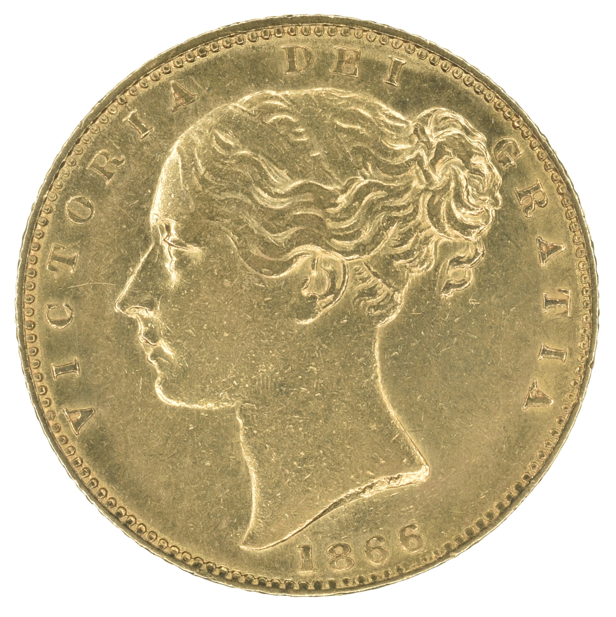 Lot 37 - Queen Victoria, Sovereign, 1866.