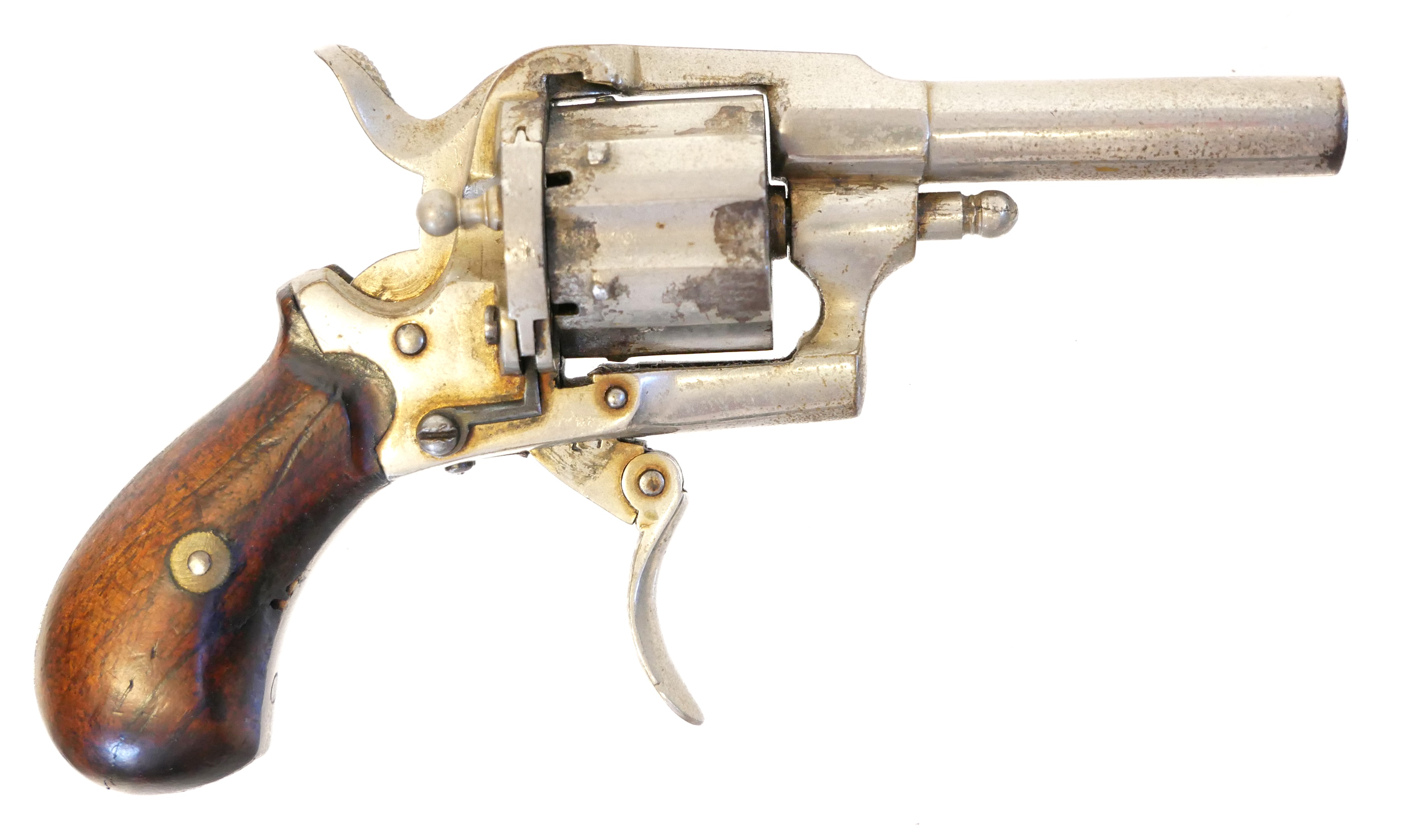 Lot 27 - Belgian pinfire revolver