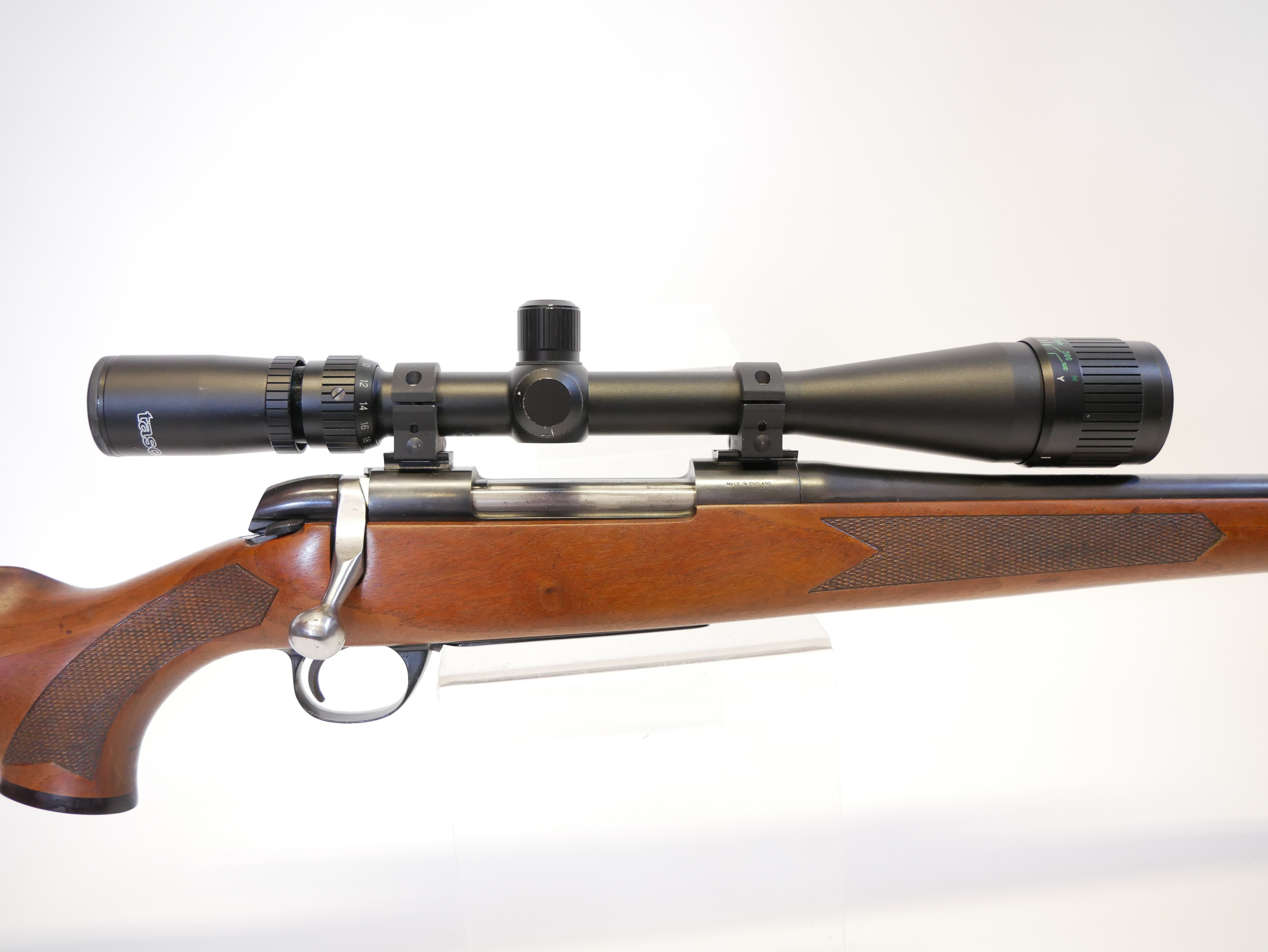 Lot 361 - BSA .243 Stutzen bolt action rifle LICENCE
