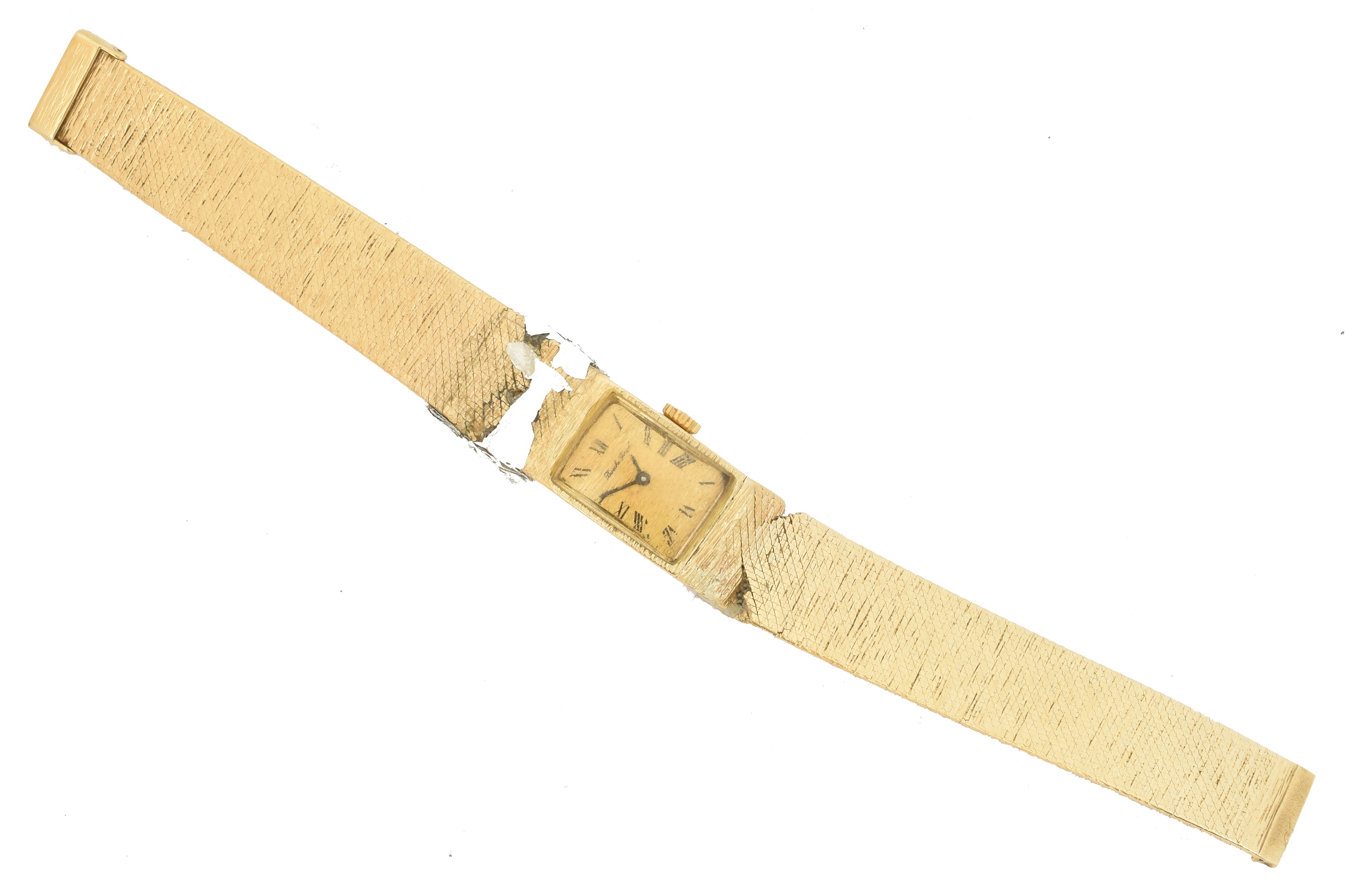 Lot 89 - A 9ct gold Bueche Girod wristwatch,