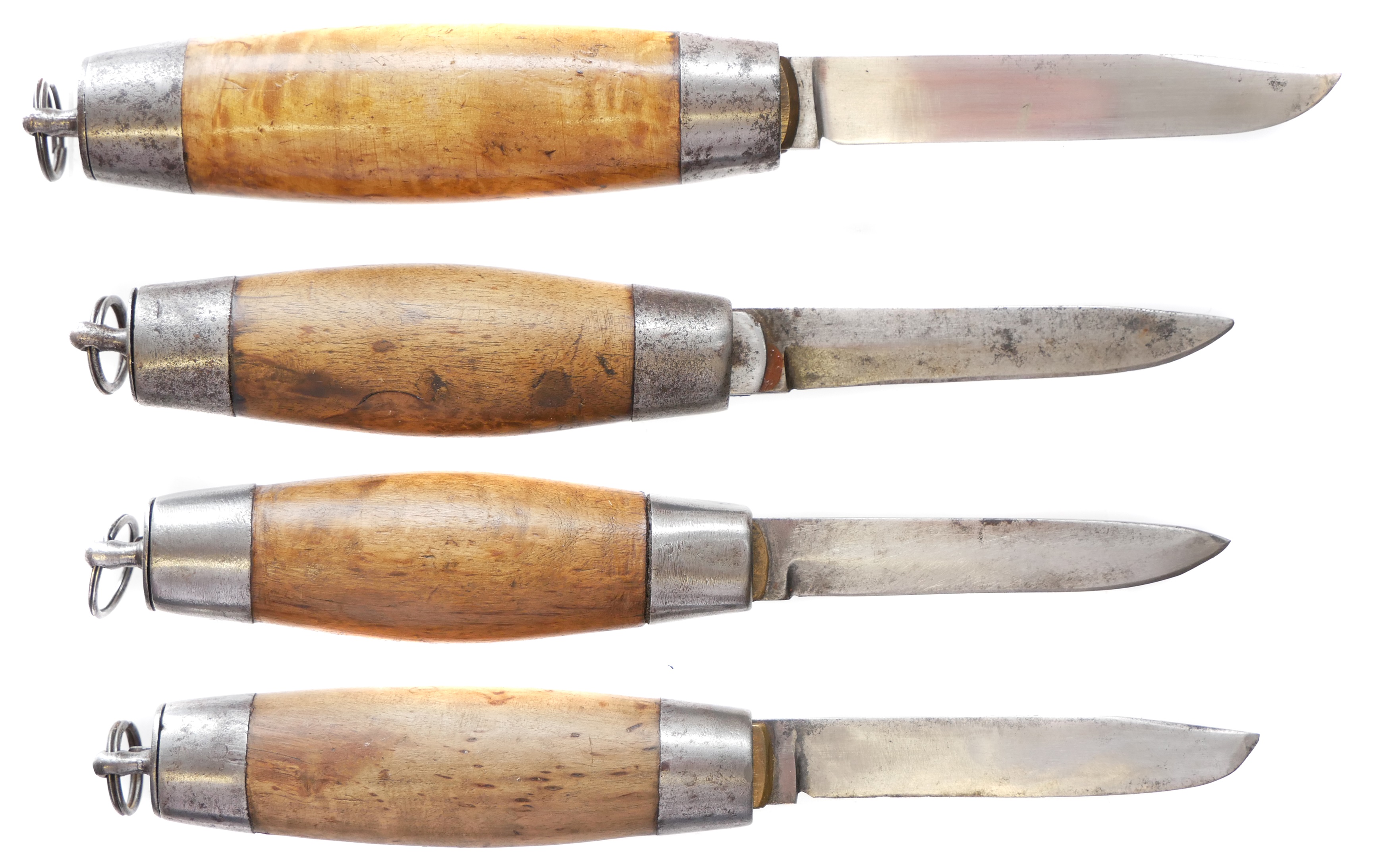 Lot 214 - Four Swedish Barrel Knives