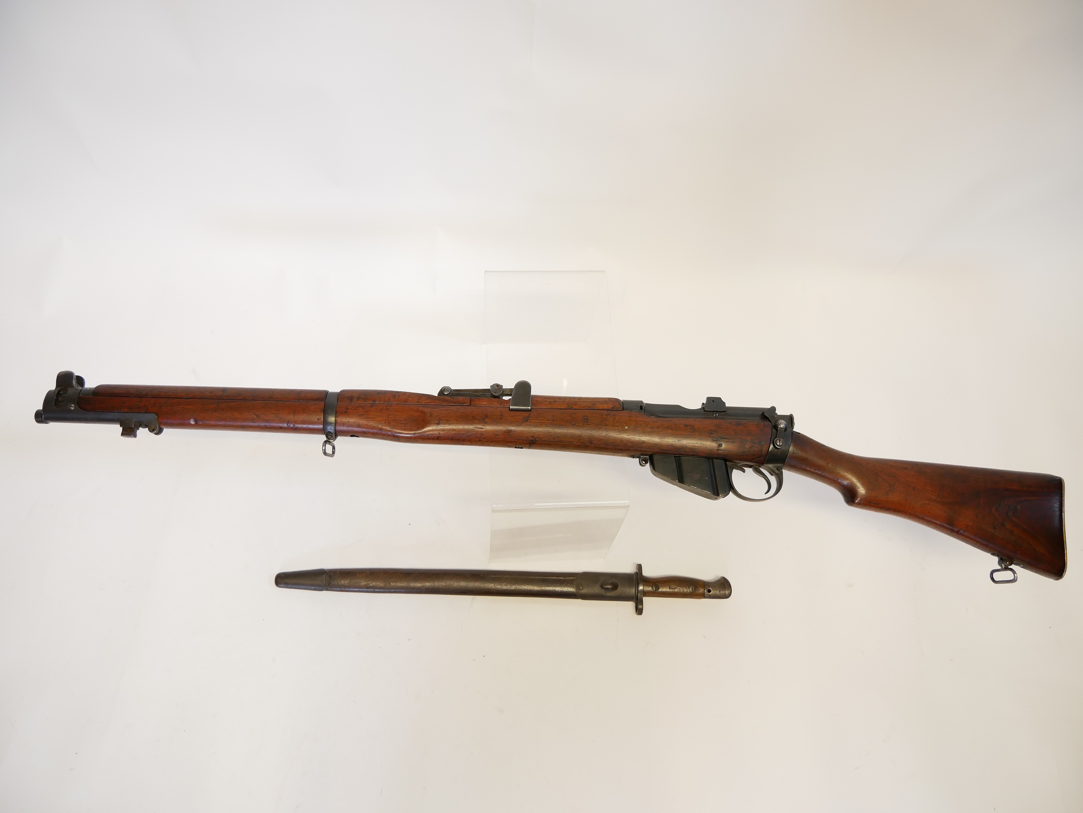 Lot 349 - Lee Enfield SMLE .22lr conversion rifle and