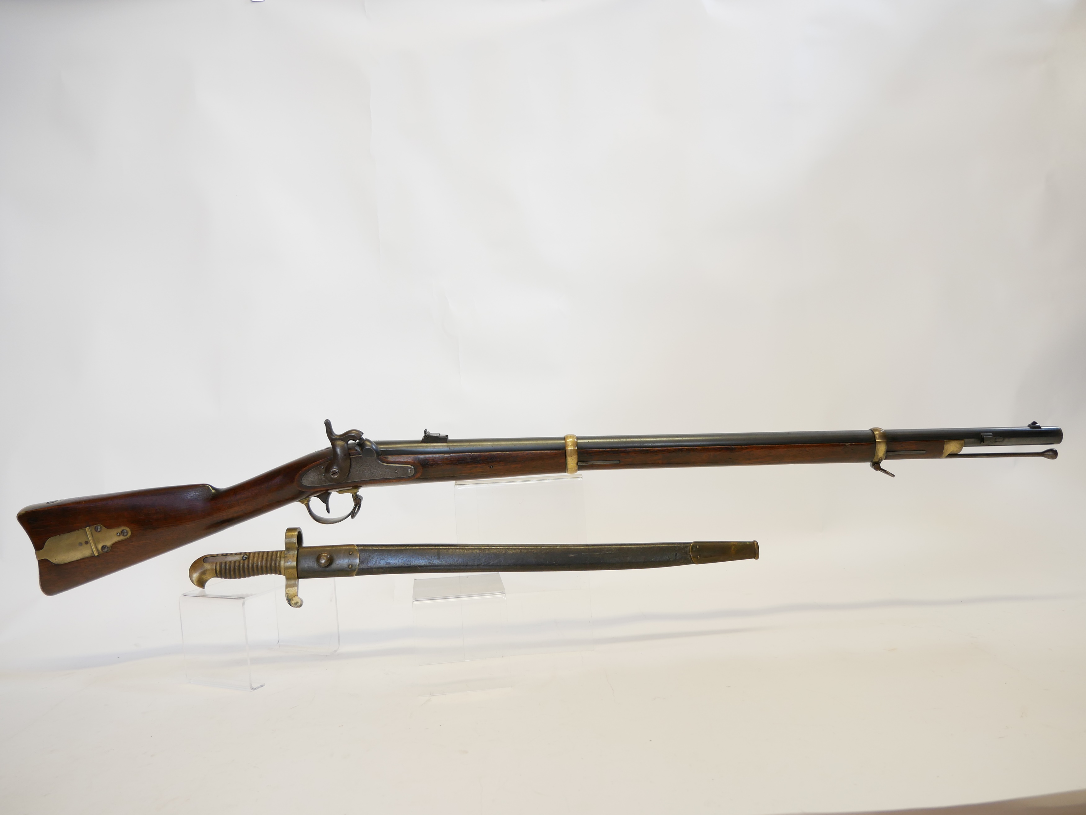 Lot 34 - Remington 1863 Zouave .58 calibre rifle with
