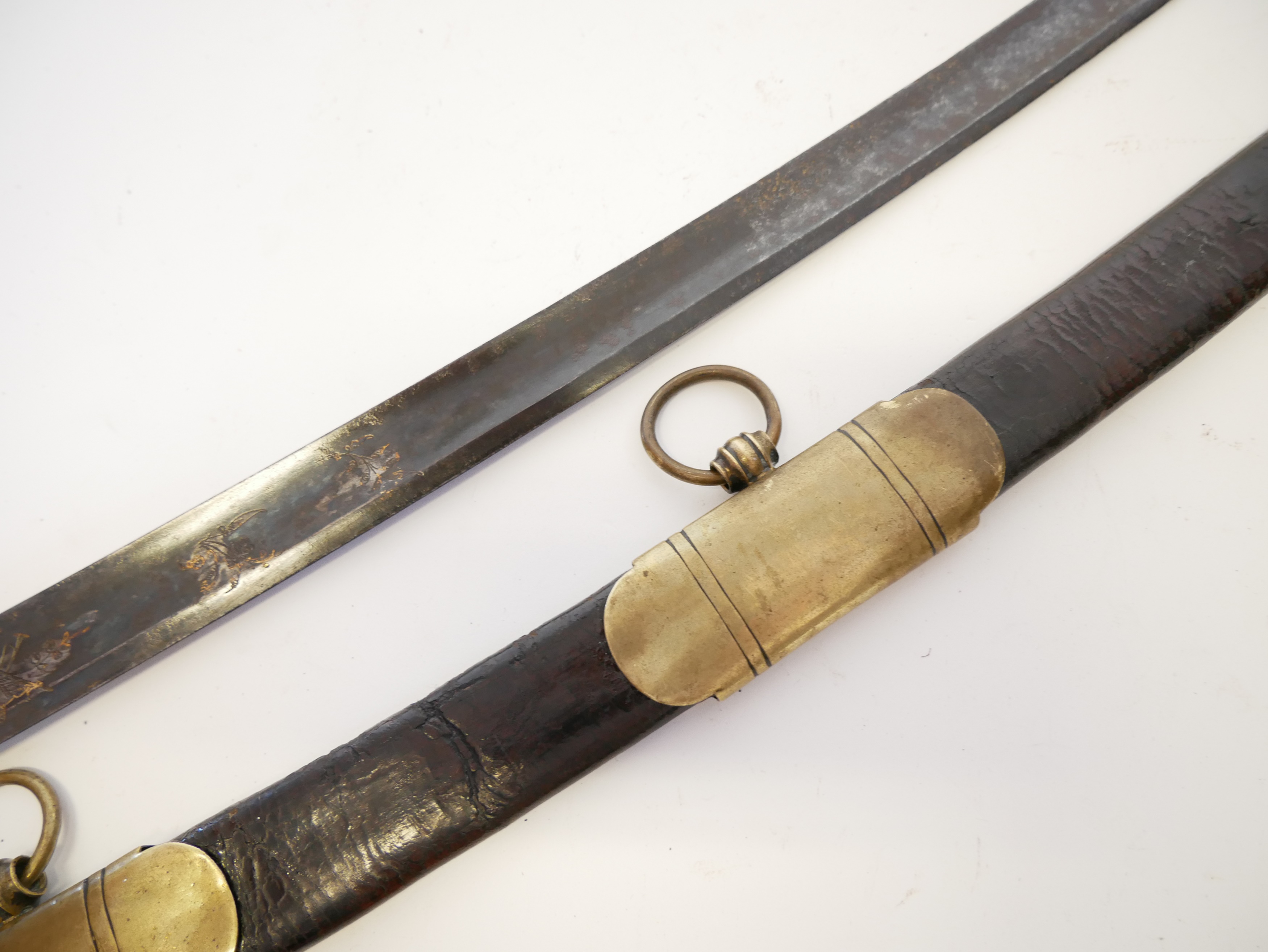Lot 191 - Napoleonic era officers sword and scabbard