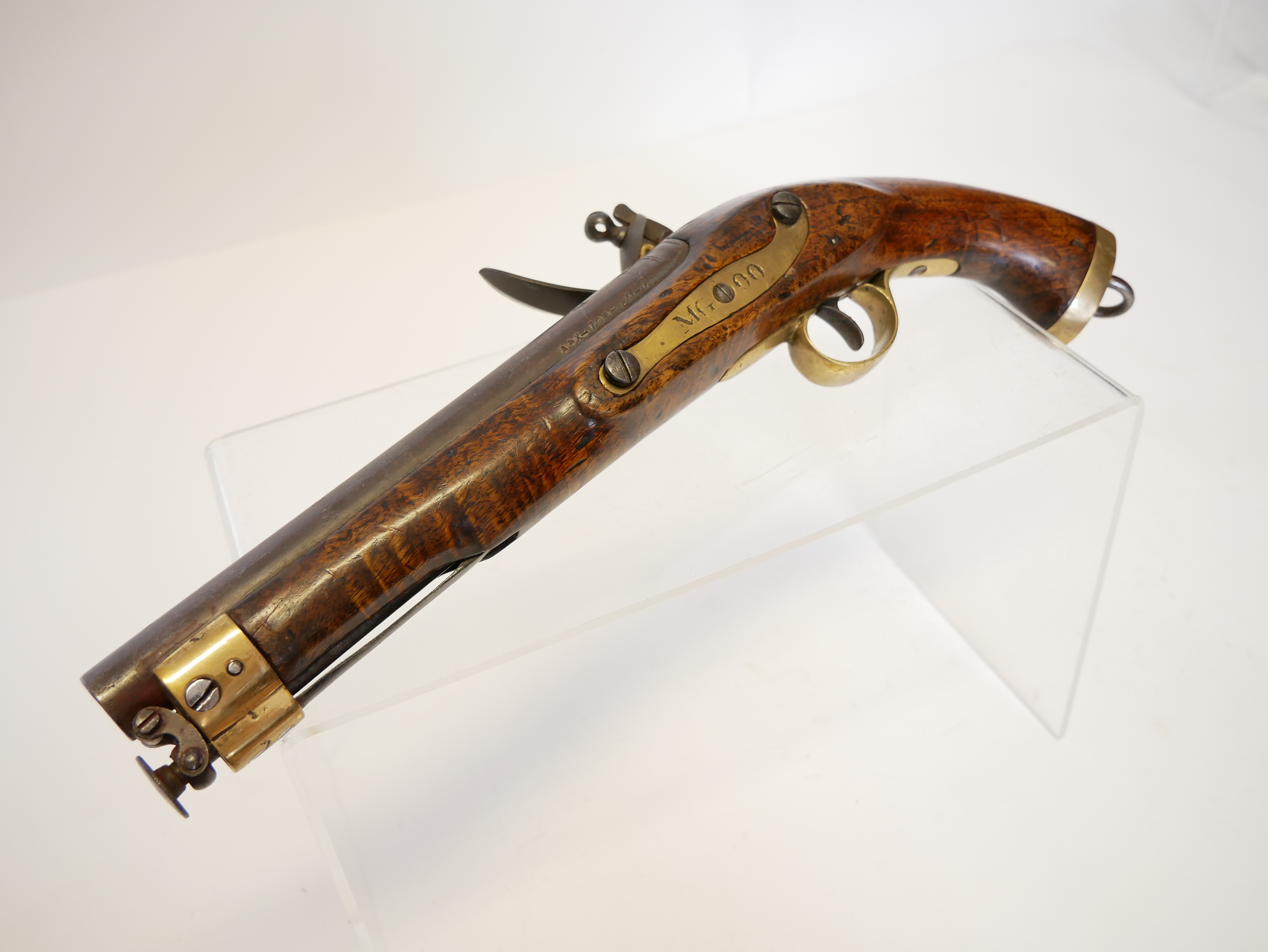 Lot 10 - East India Company flintlock pistol