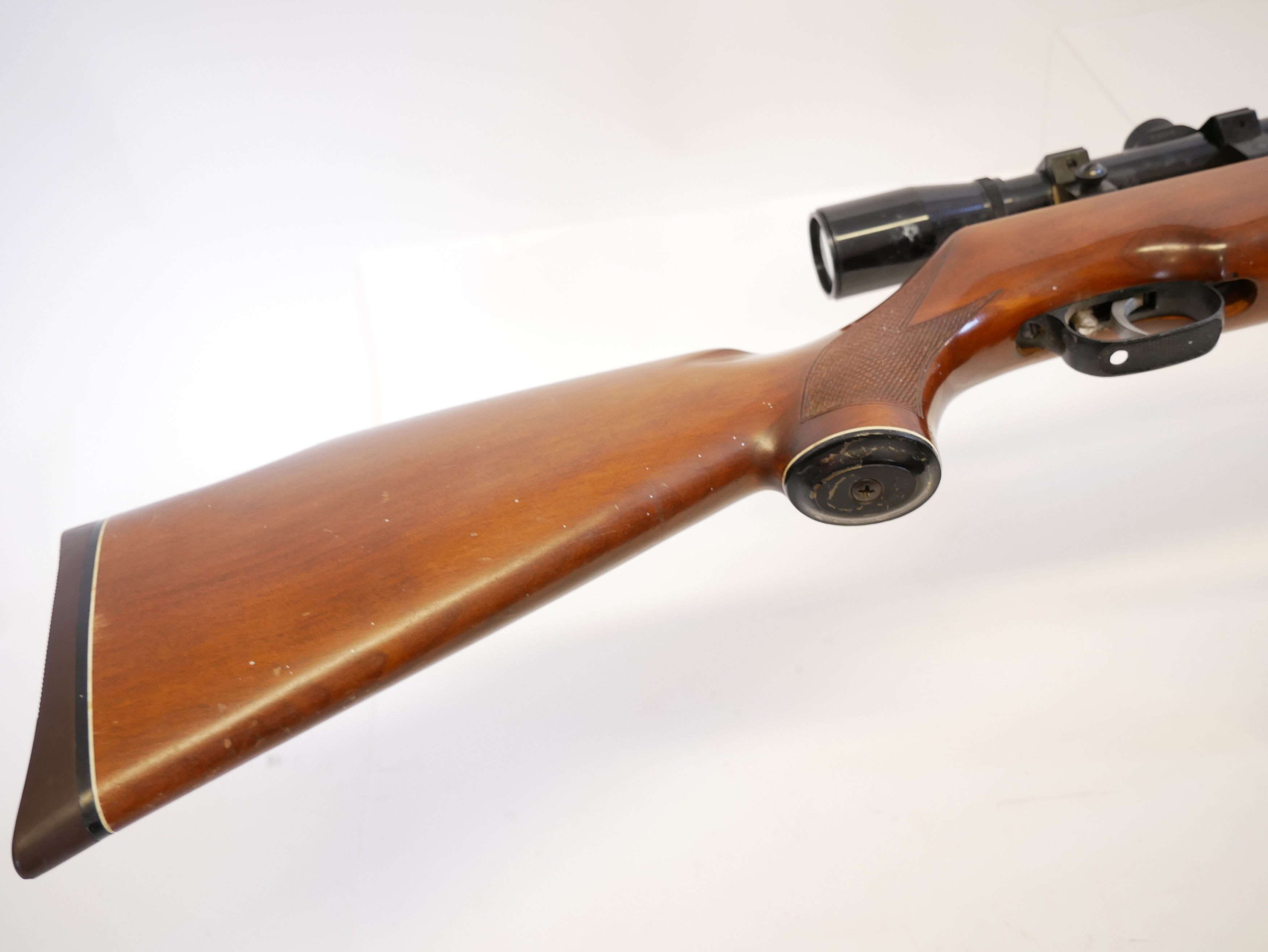 Lot 132 - Weihrauch HW77 .22 rifle with scope