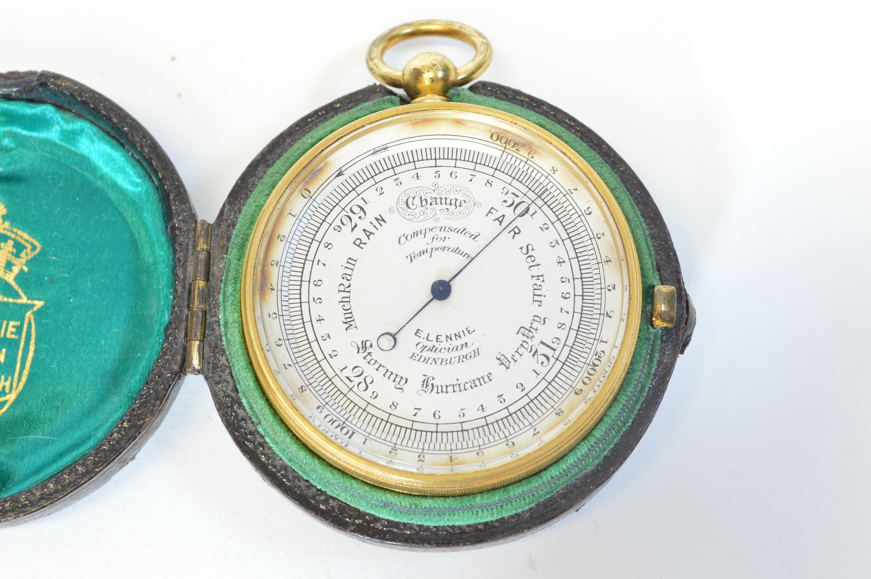 Lot 173 - 19th Century compensated pocket barometer