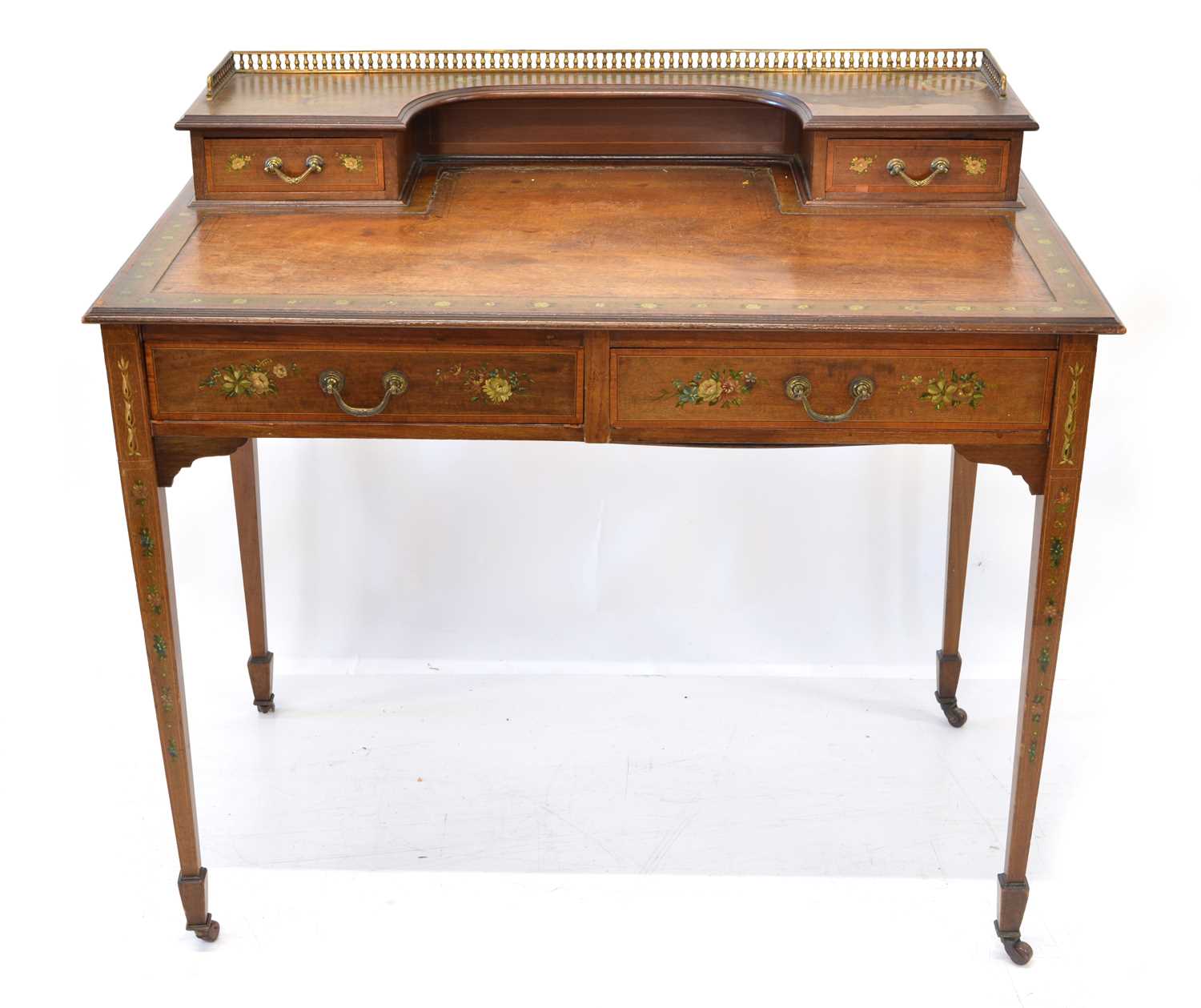 Lot 253 - Edwardian writing desk