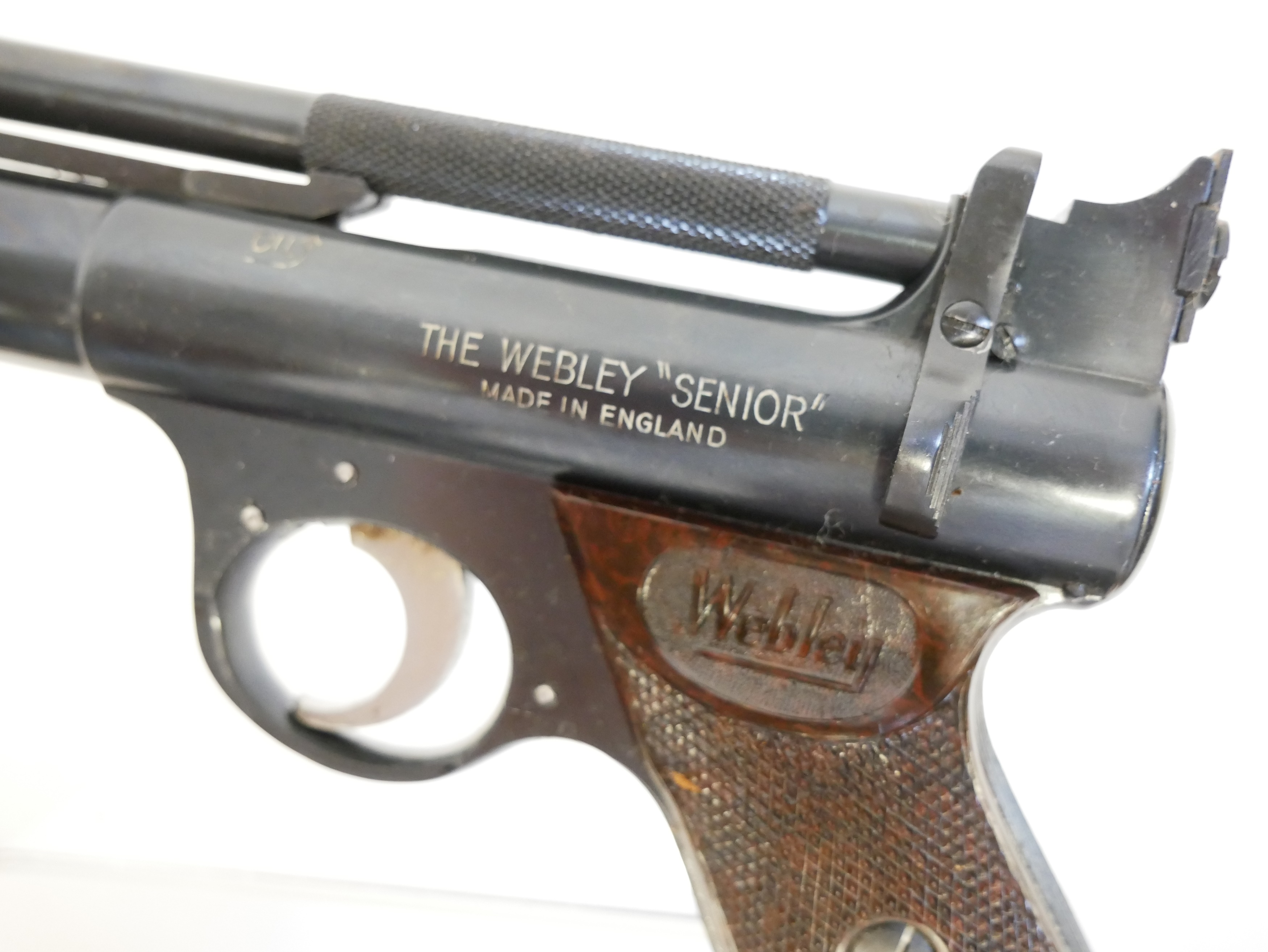 Lot 66 - Boxed Webley senior .22 air pistol,