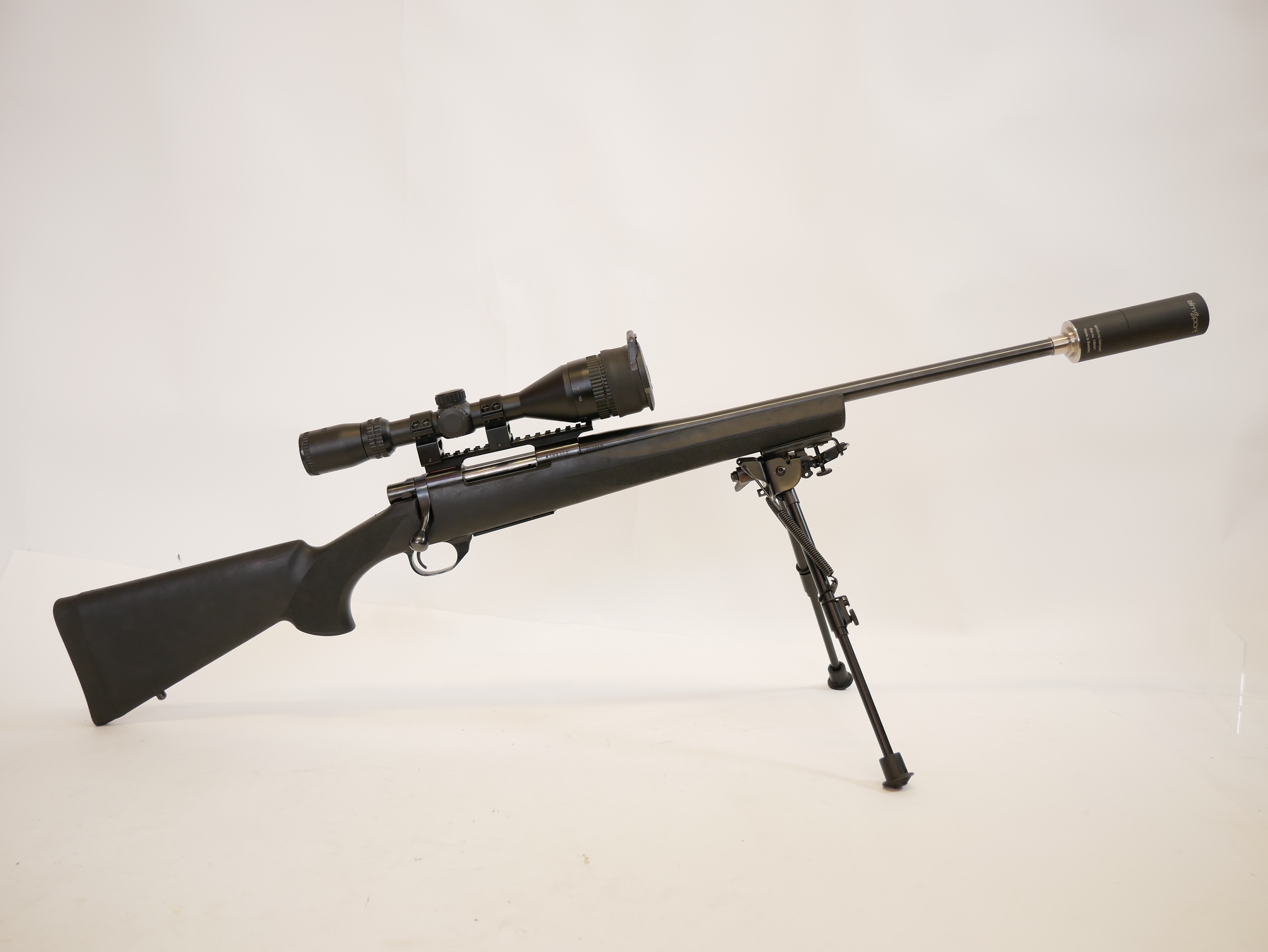 Lot 154 - Howa .223 bolt action rifle with moderator