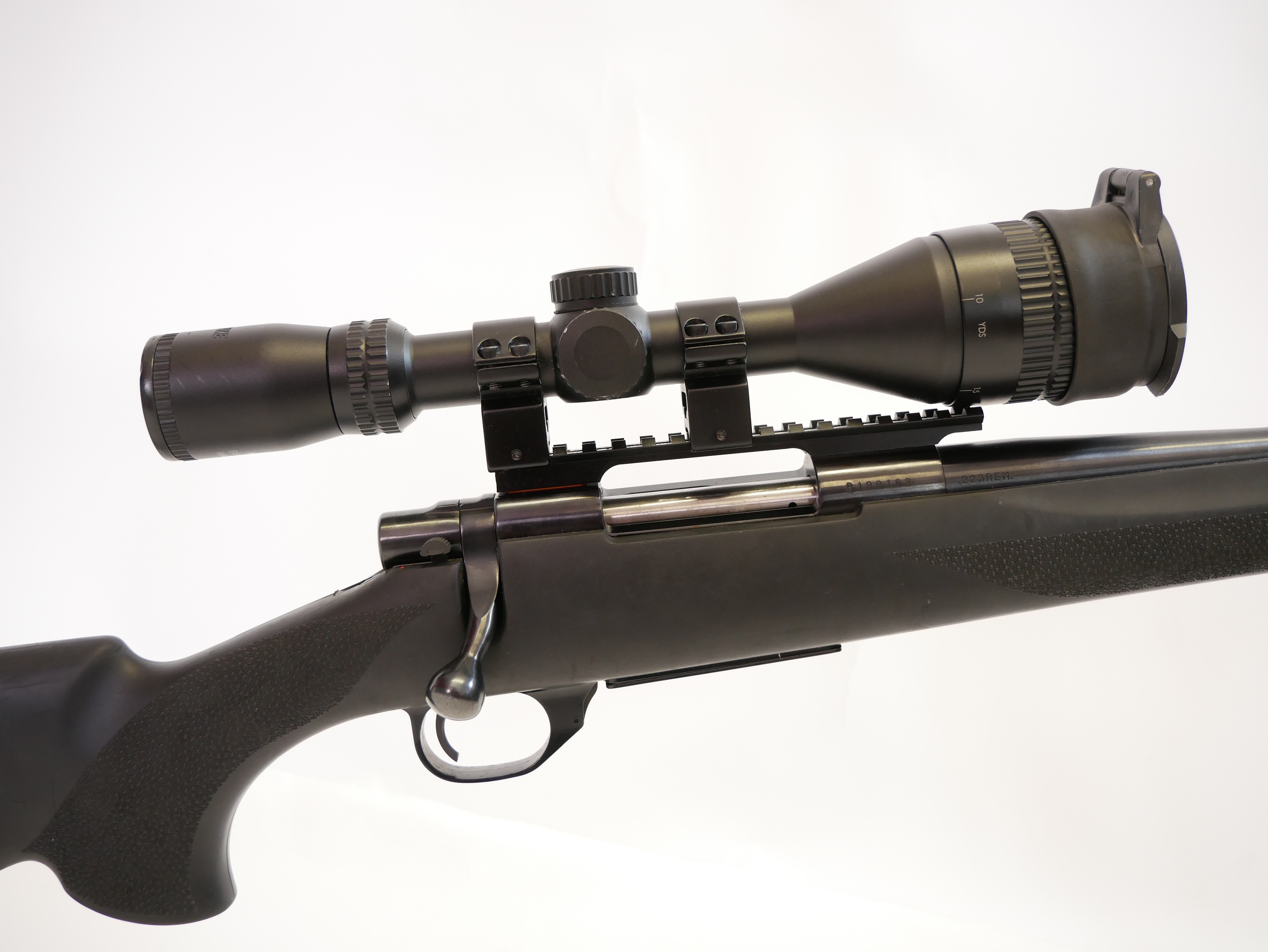 Lot 154 - Howa .223 bolt action rifle with moderator