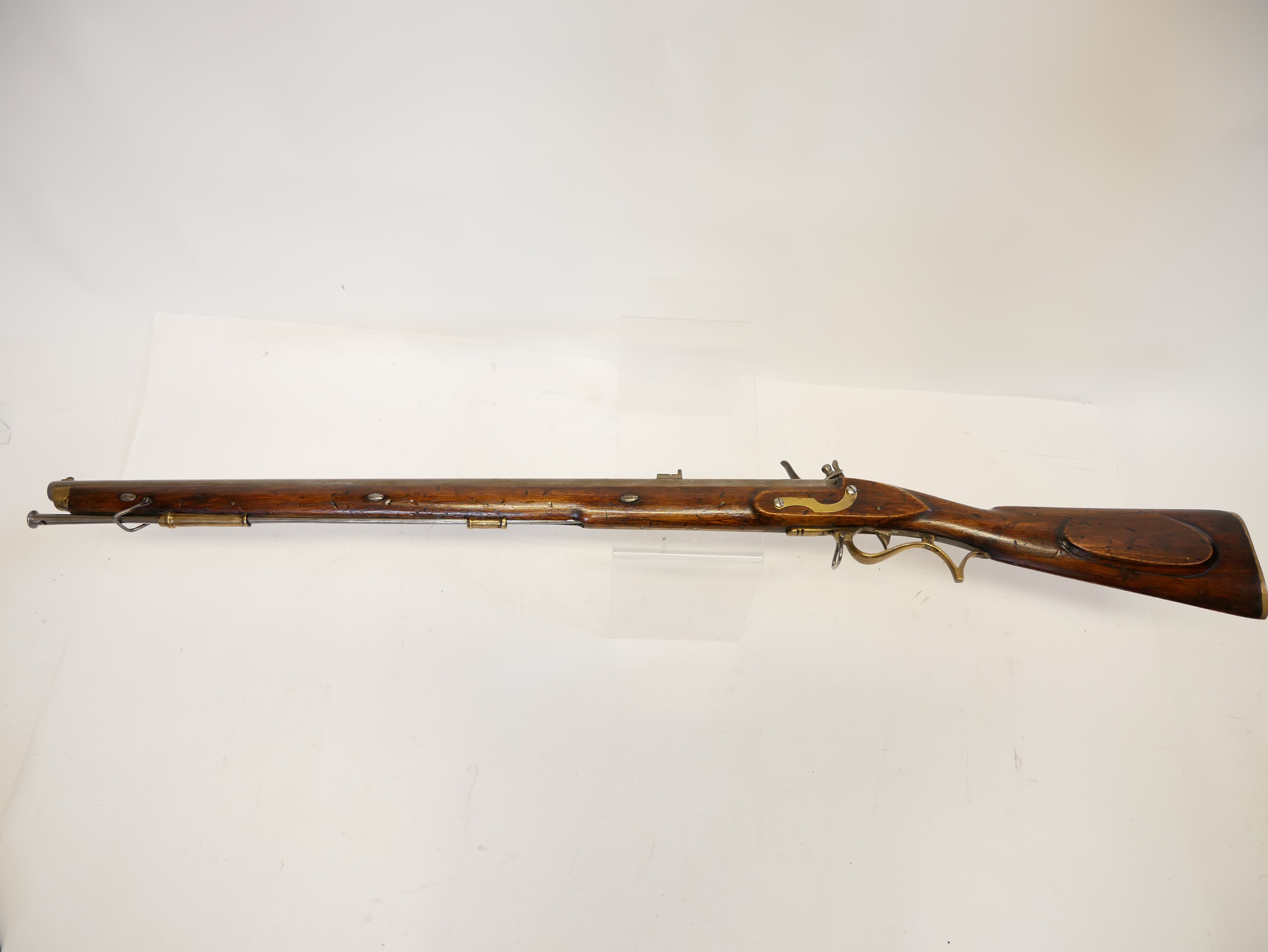 Lot 138 - Flintlock Indian 20th century 'Baker Rifle'