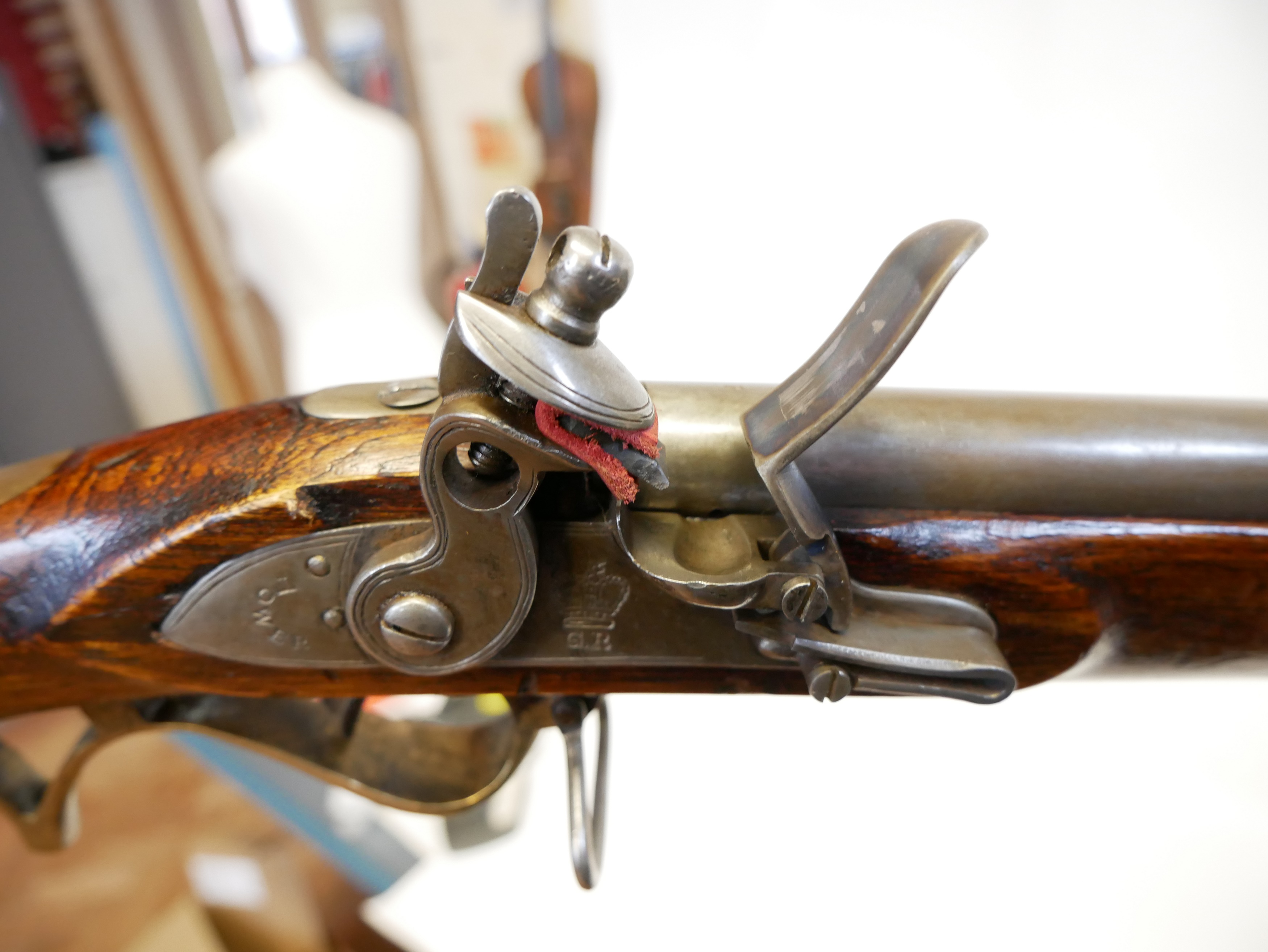 Lot 138 - Flintlock Indian 20th century 'Baker Rifle'