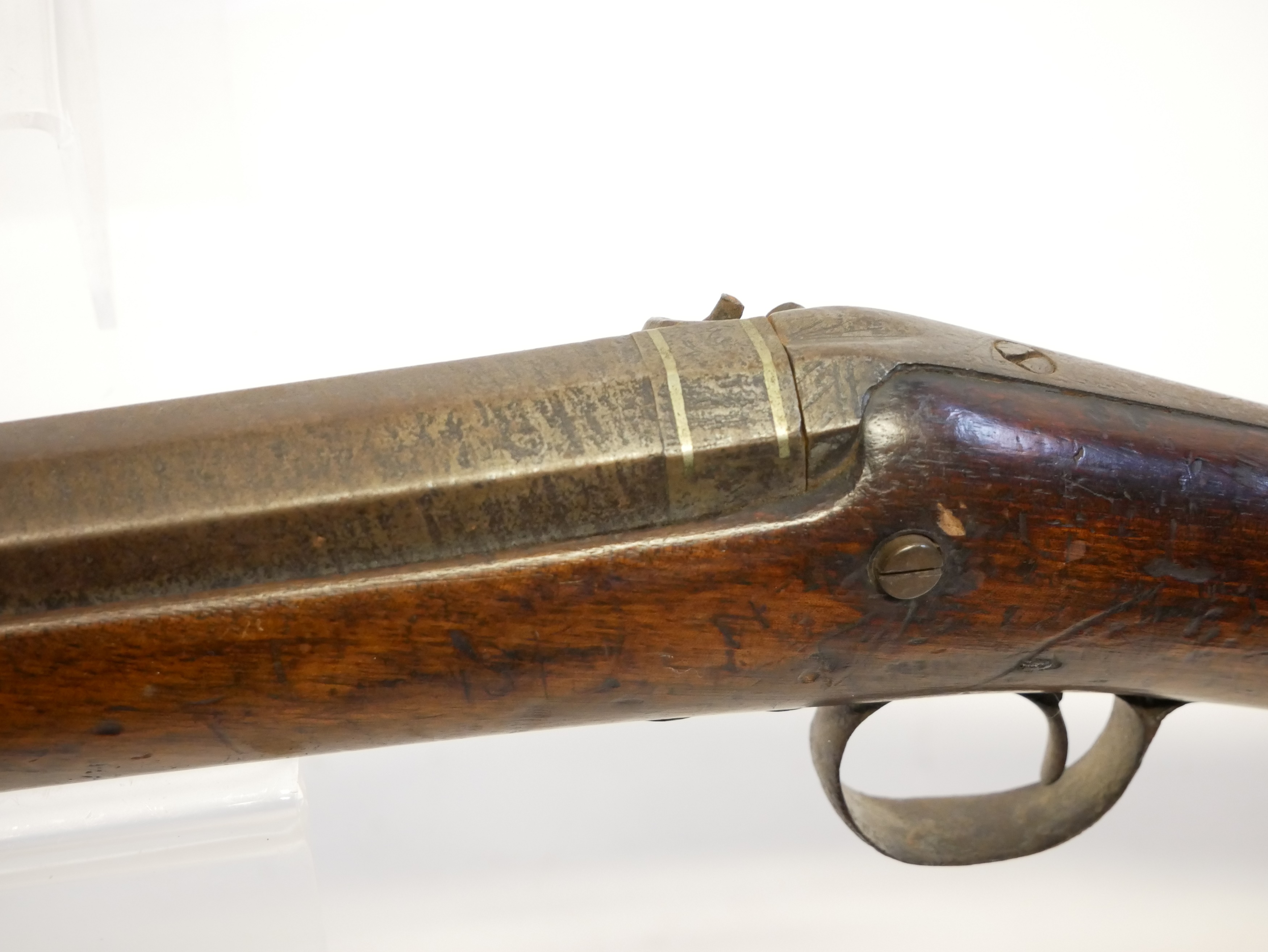 Lot 43 - Percussion shotgun for restoration