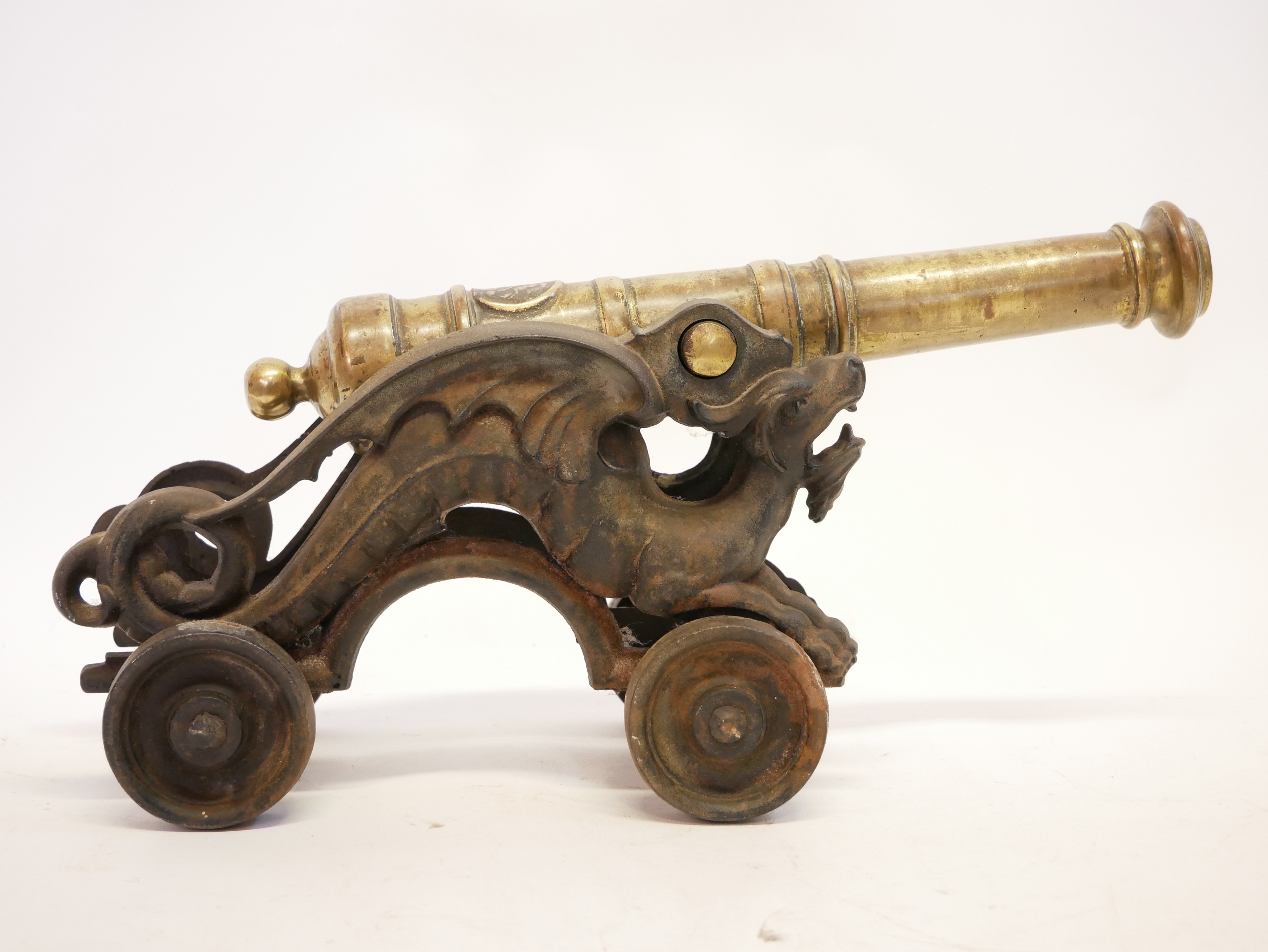 Lot 294 - Victorian bronze signal cannon