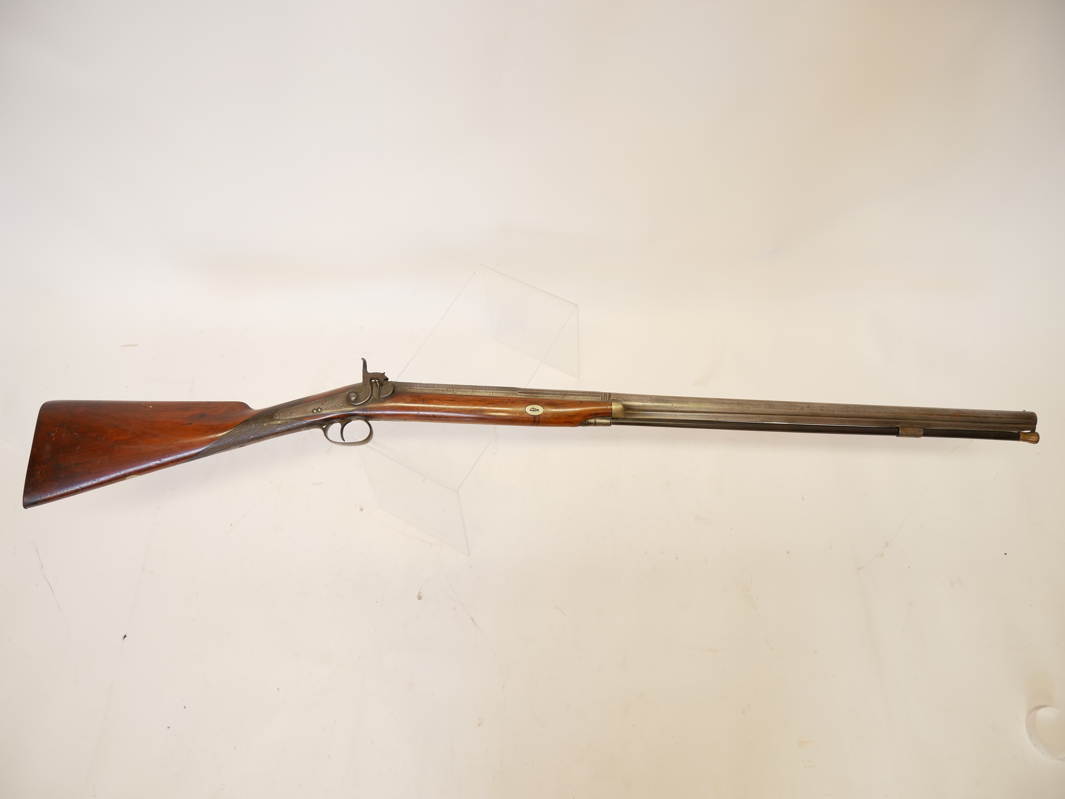 Lot 40 - Percussion single barrel shotgun
