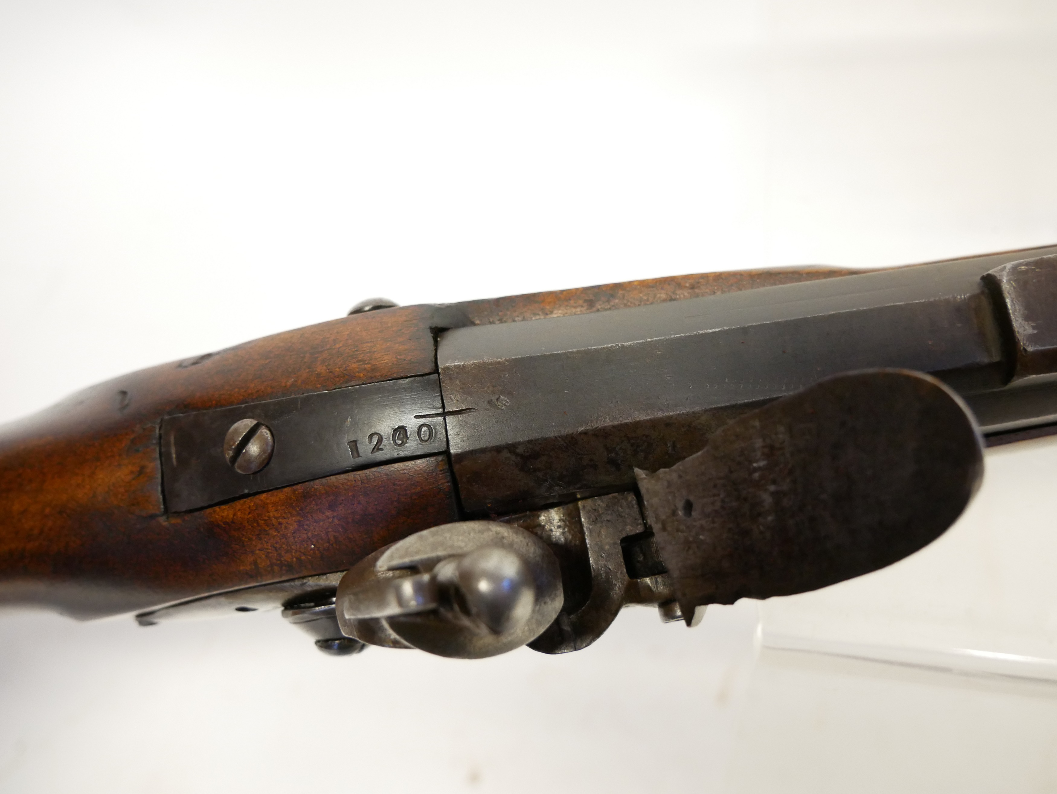 Lot 75 - Flintlock composed Jager rifle