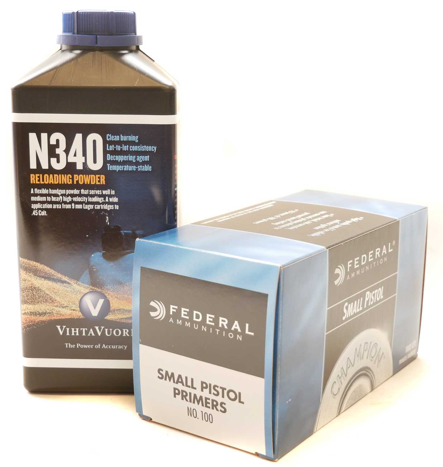 Lot 249 - 1000 Federal small pistol primers and a tub