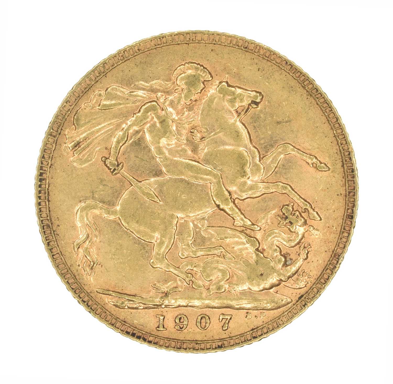 Lot 40 - King Edward VII, Sovereign, 1907.