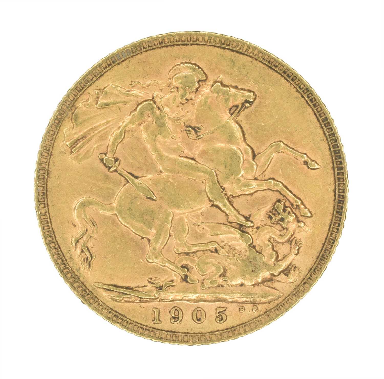 Lot 57 - King Edward VII, Sovereign, 1905.