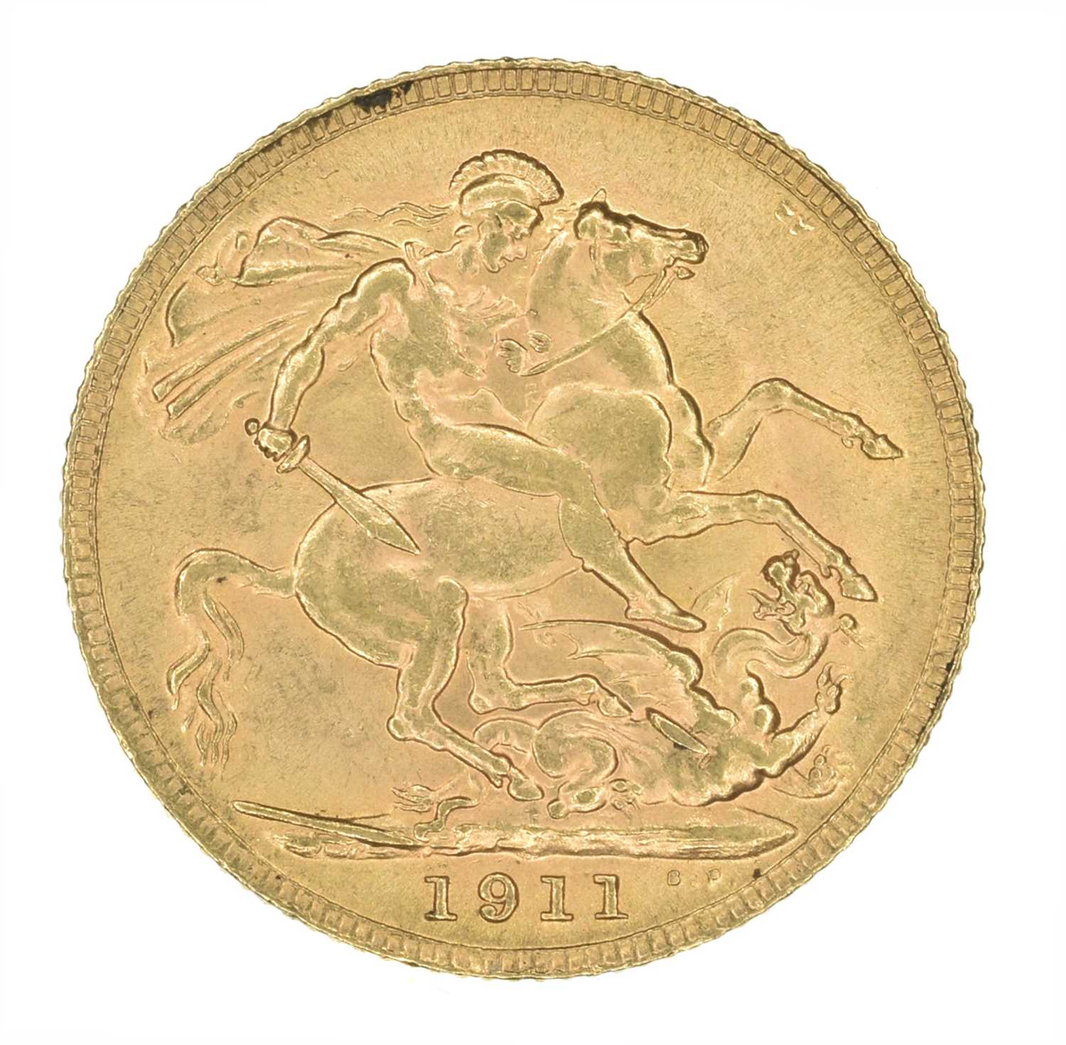 Lot 65 - King George V, Sovereign, 1911.