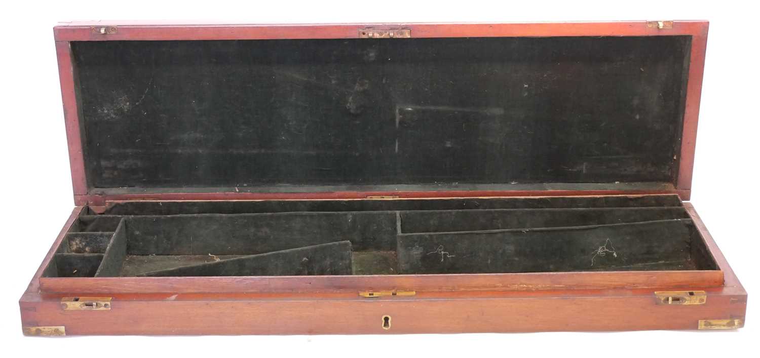 Lot 295 - Mahogany gun case