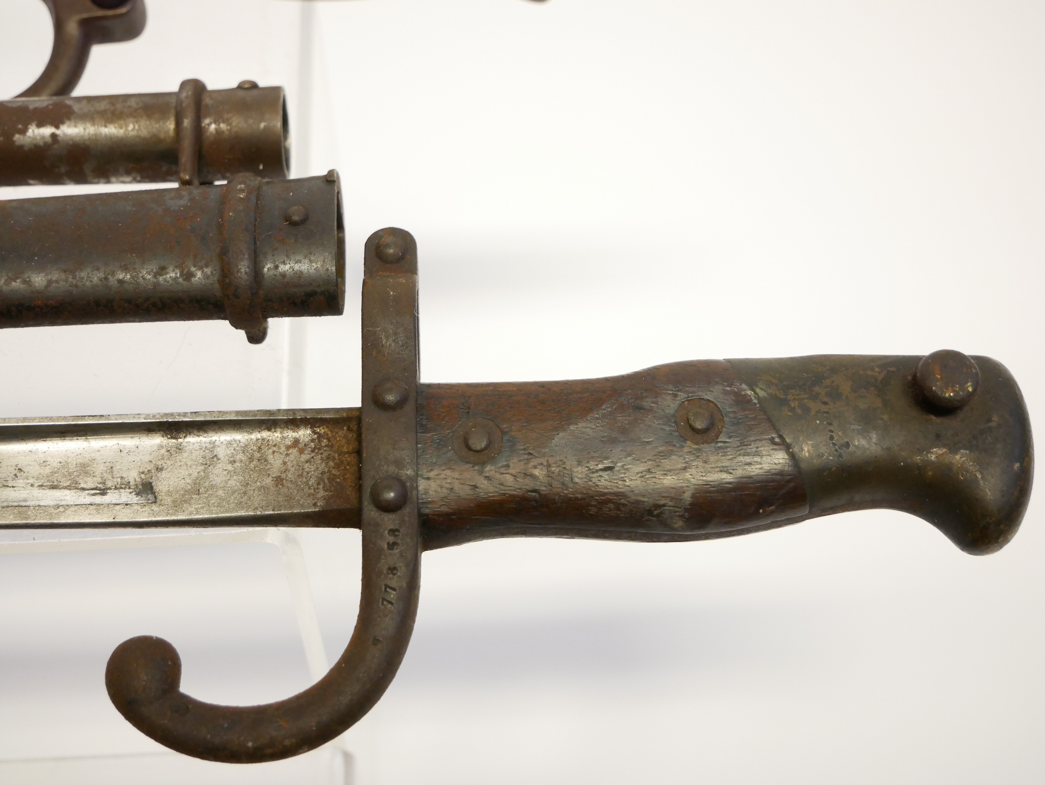 Lot 452 - Three French bayonets
