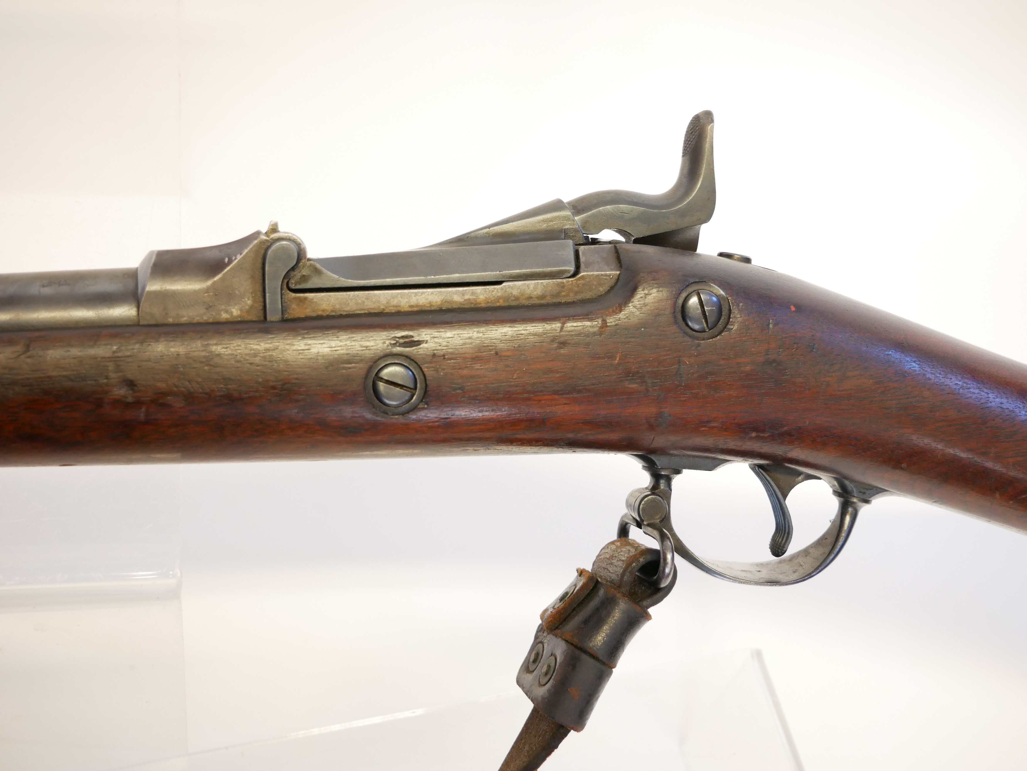 Lot 188 - US Trapdoor Springfield .45-70 rifle LICENCE