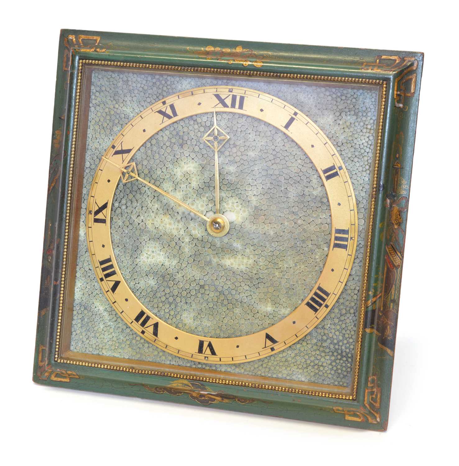 Lot 268 - Late 19th Century Shagreen Strut Clock