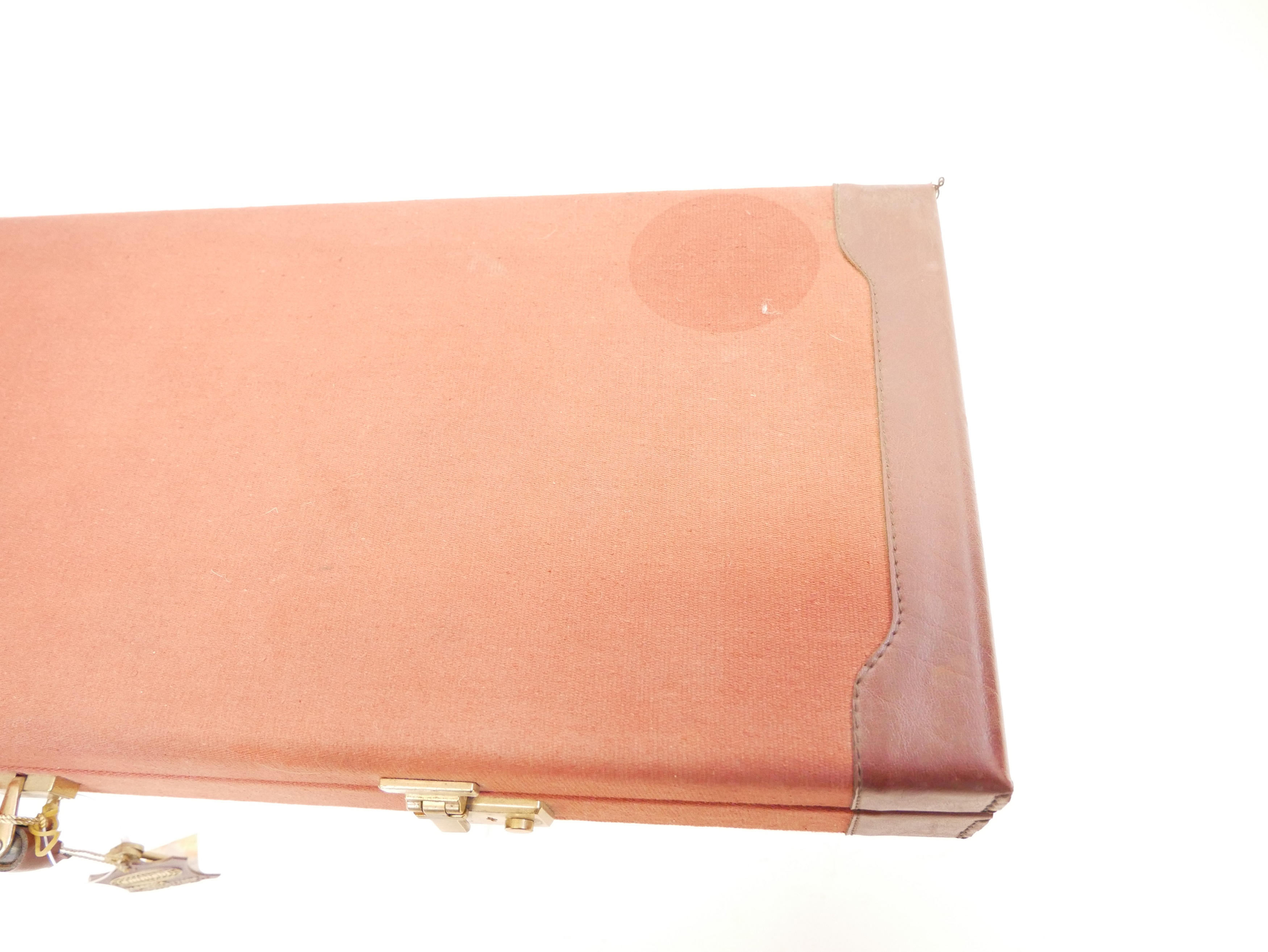 Lot 286 - Emmebi canvas and leather gun case