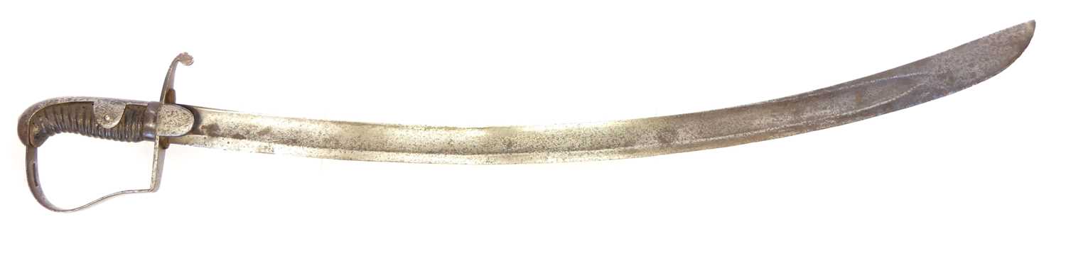 Lot 400 - 1796 pattern light cavalry trooper’s sabre,