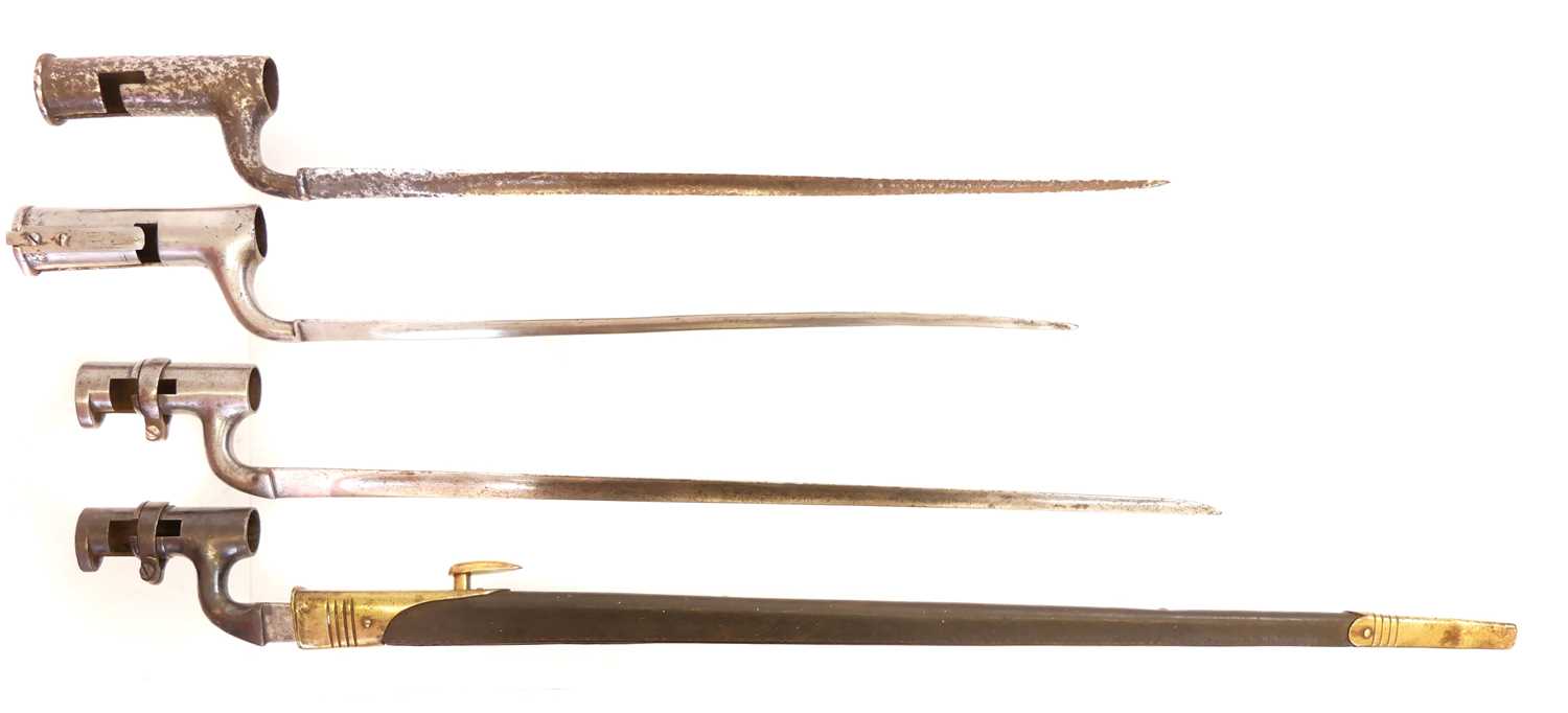 Lot 428 - Four socket bayonets