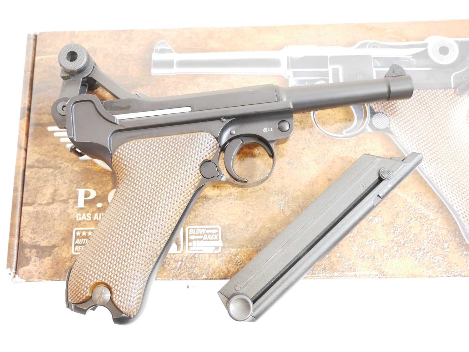 Lot 146 - Umarex Legends PO8 Luger air soft pistol