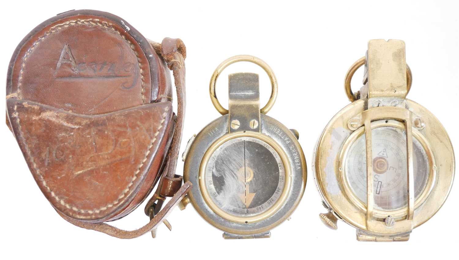 Lot 314 - Two military pocket compasses