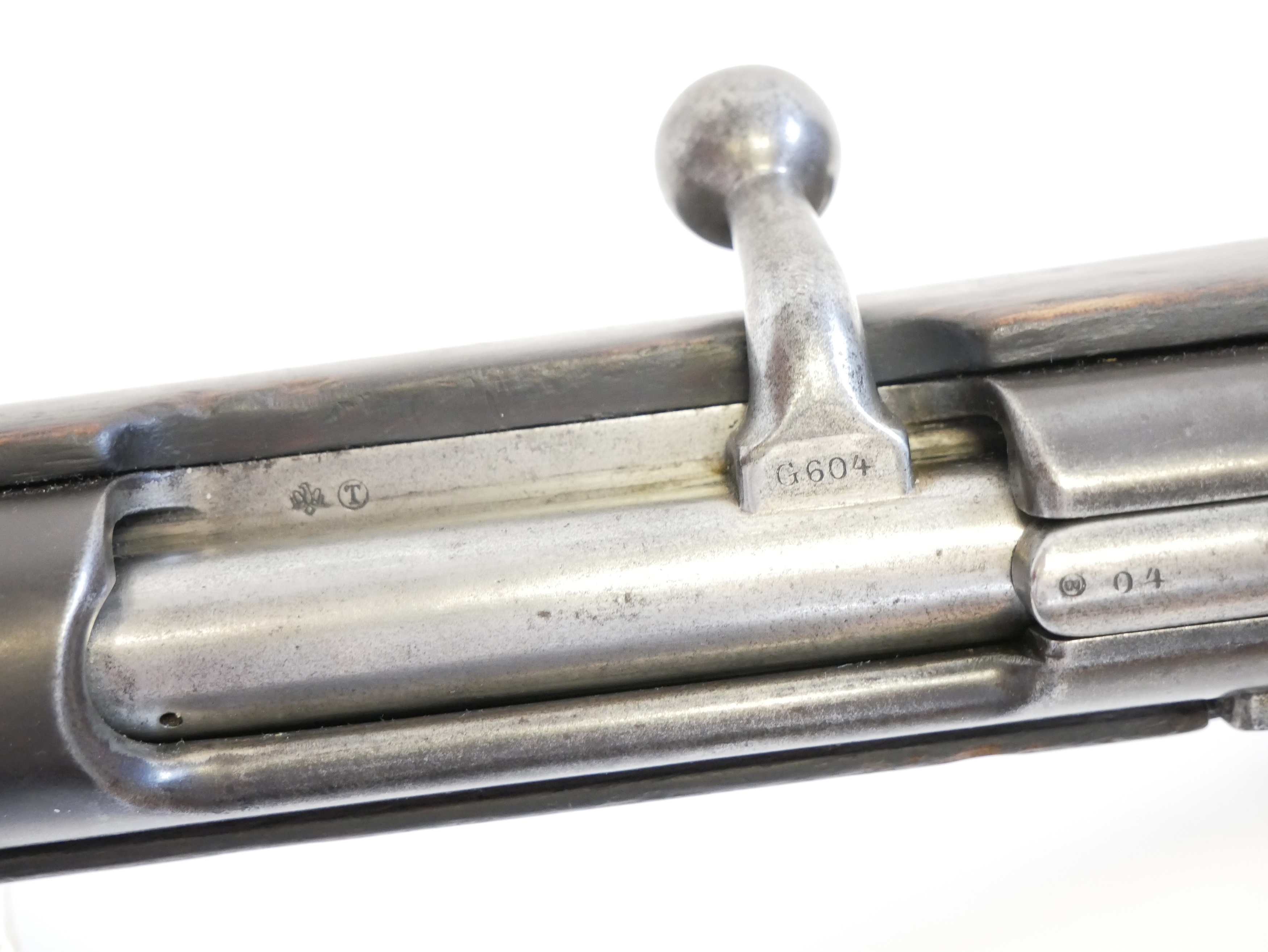 Lot 78 - Rare Steyr 1896 6.5x53R obsolete calibre bolt