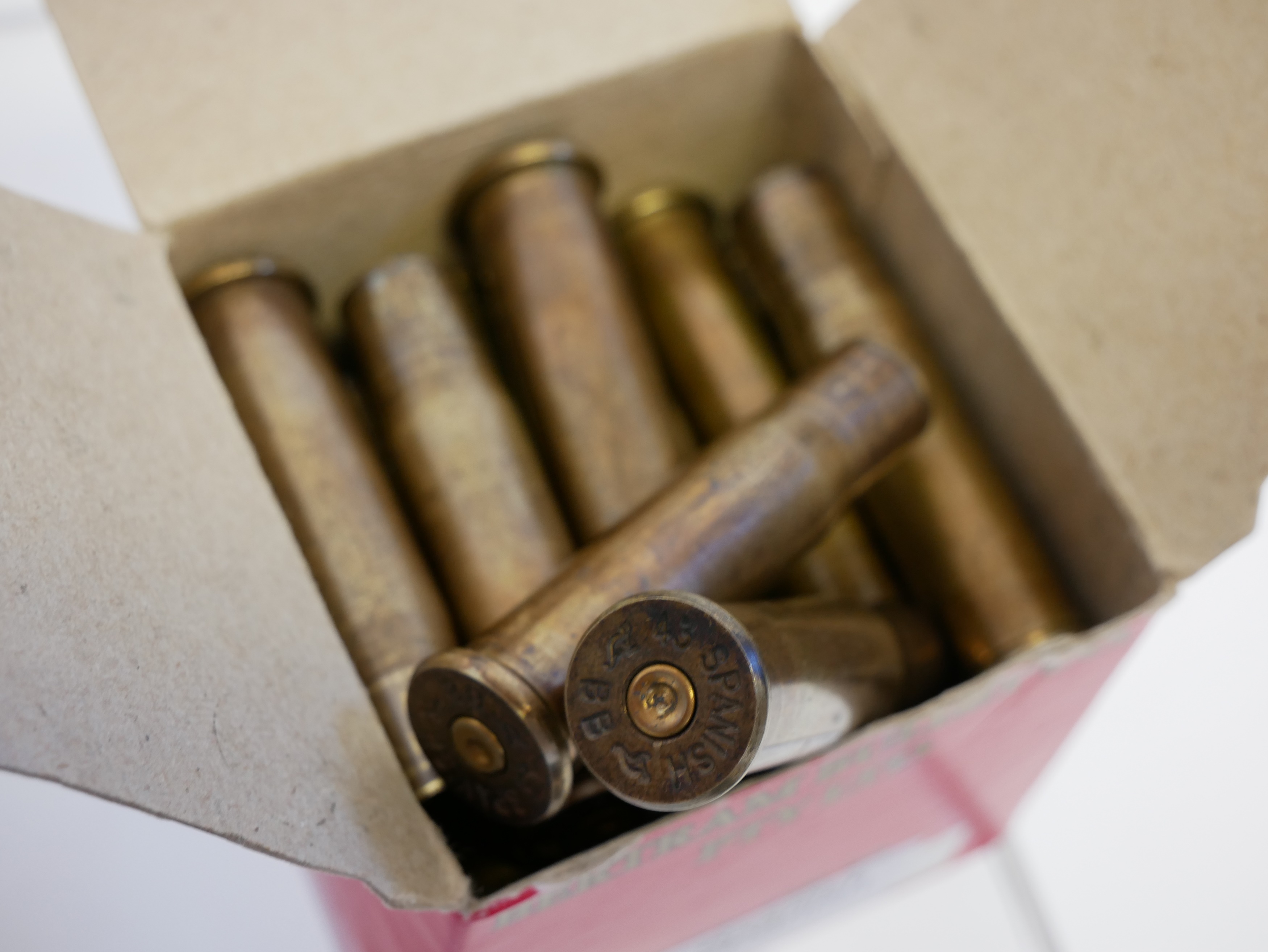 Lot 586 - .43 Spanish brass cases