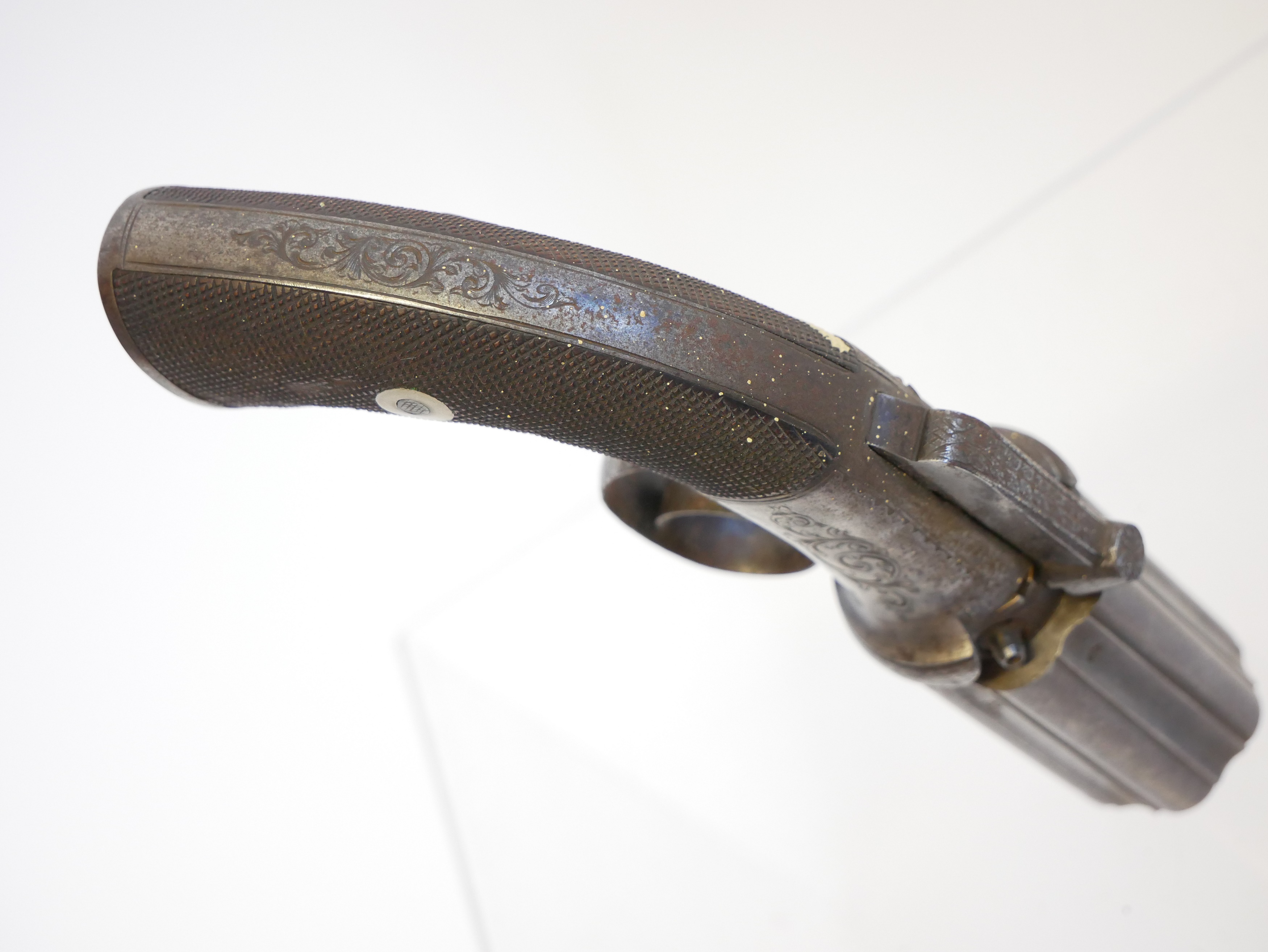 Lot 35 - Percussion pepperbox pistol