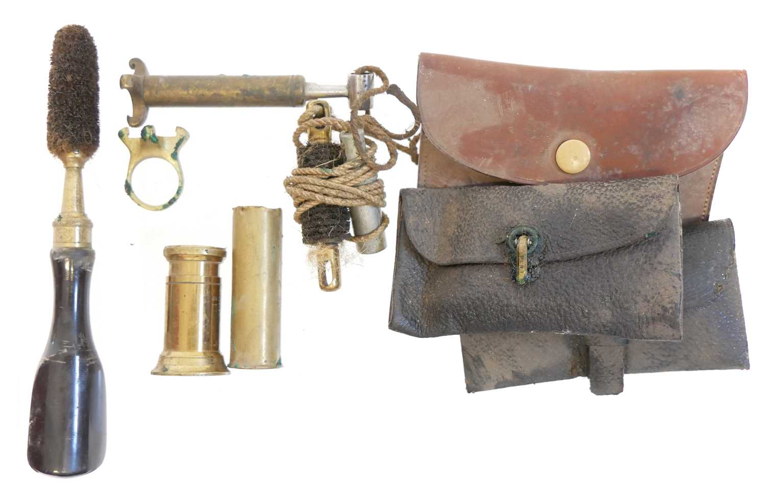 Lot 519 - W. Bartram 12 bore brass case priming tool