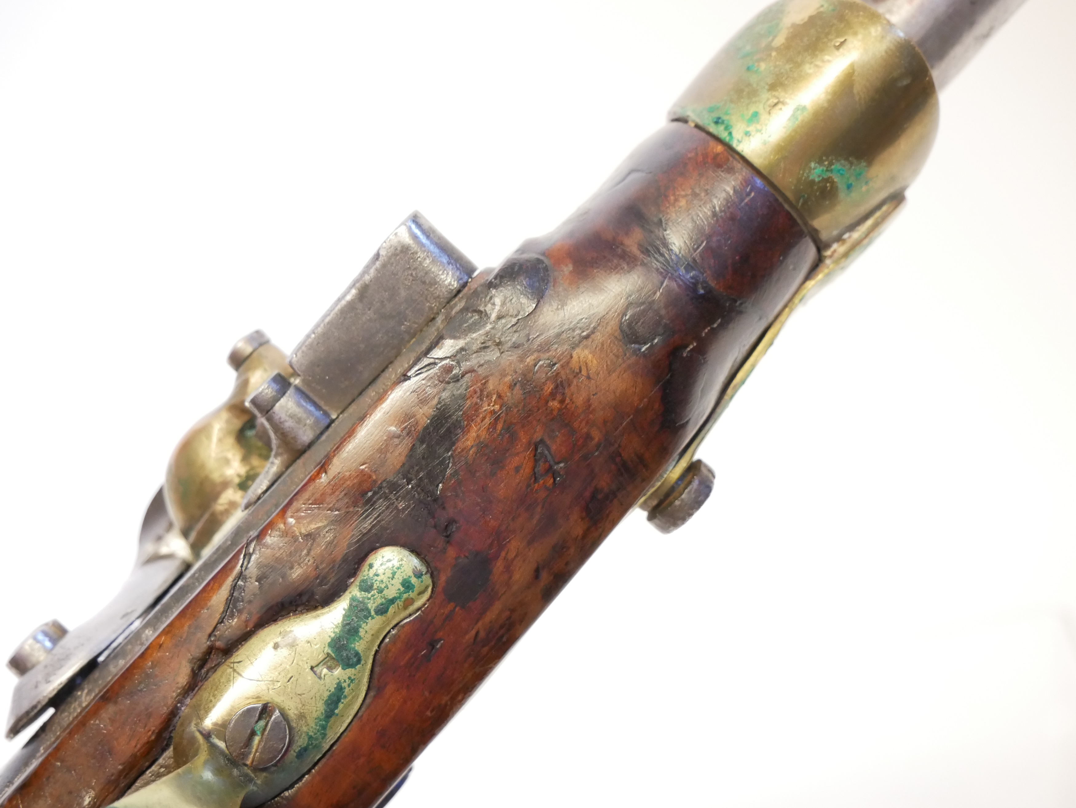 Lot 8 - French flintlock cavalry pistol