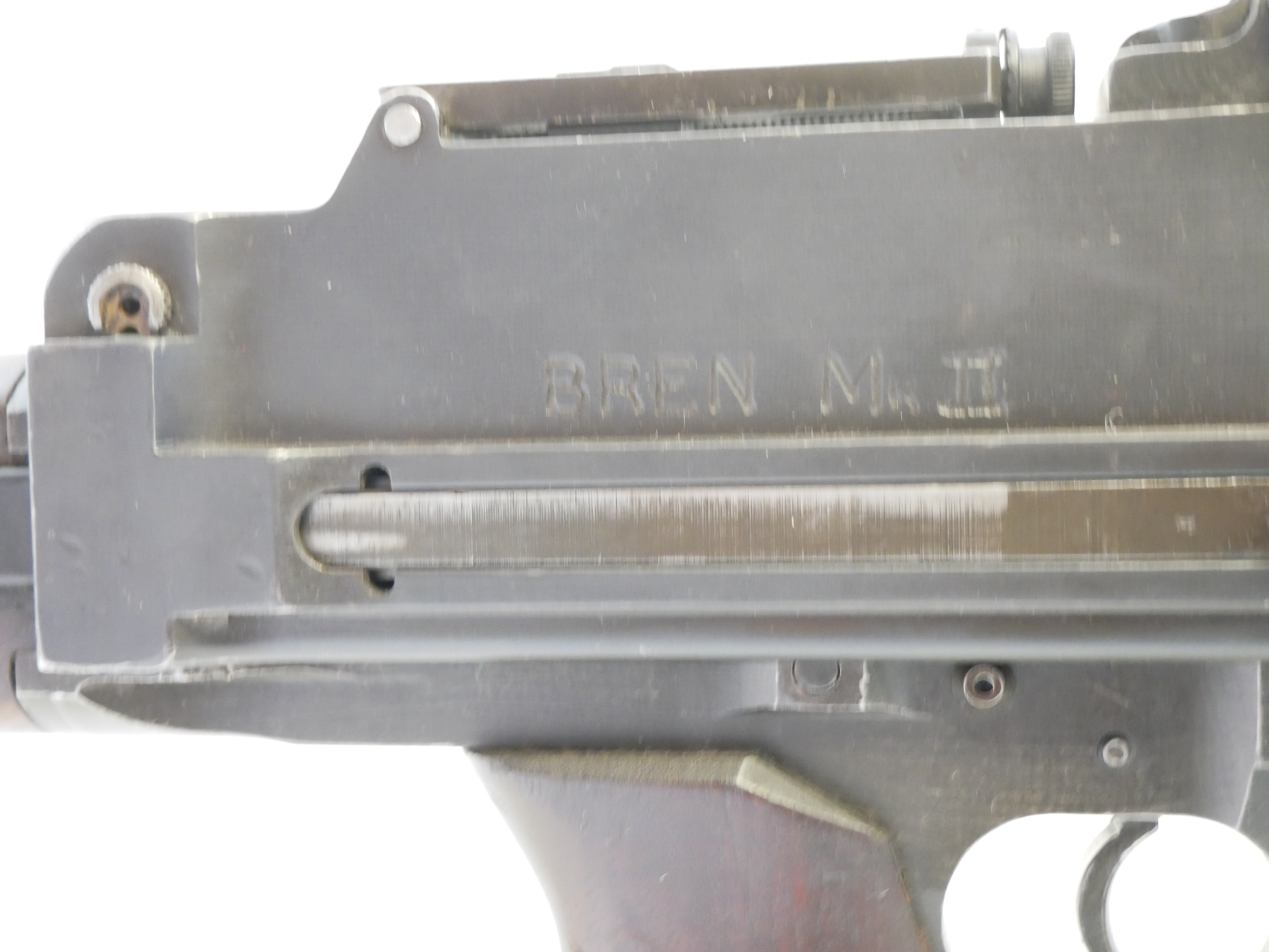 Lot 103 - Deactivated Bren light machine gun in chest,