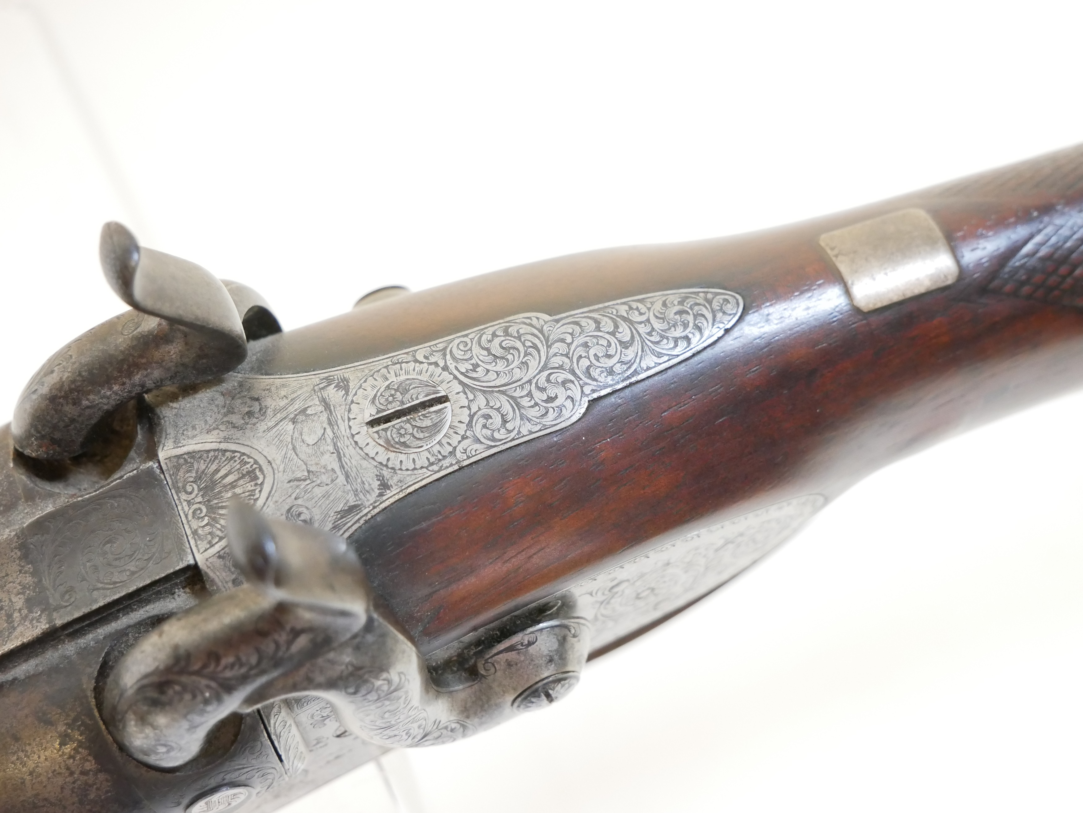 Lot 111 - John Manton percussion double barrel shotgun