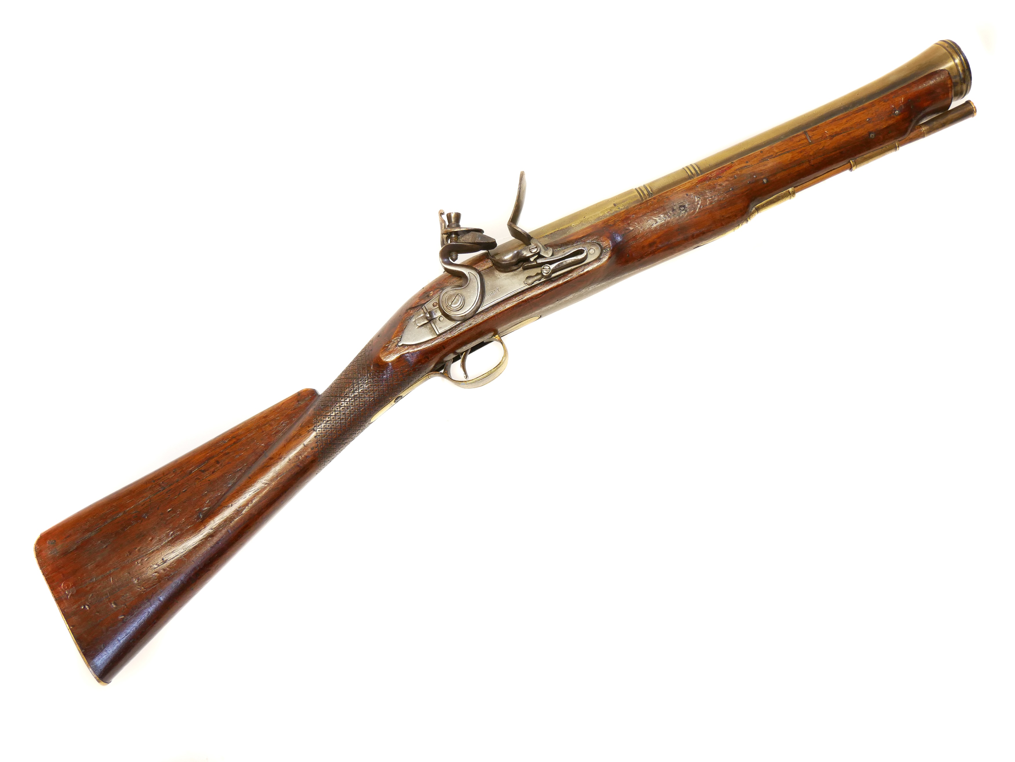 Lot 100 - Reproduction inert flintlock blunderbuss,